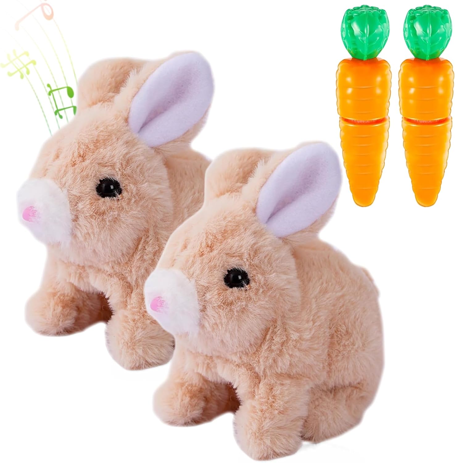 Hopping Bunny Toy, Bunny, Easter Stuffed Animals for Kids, Educational ...