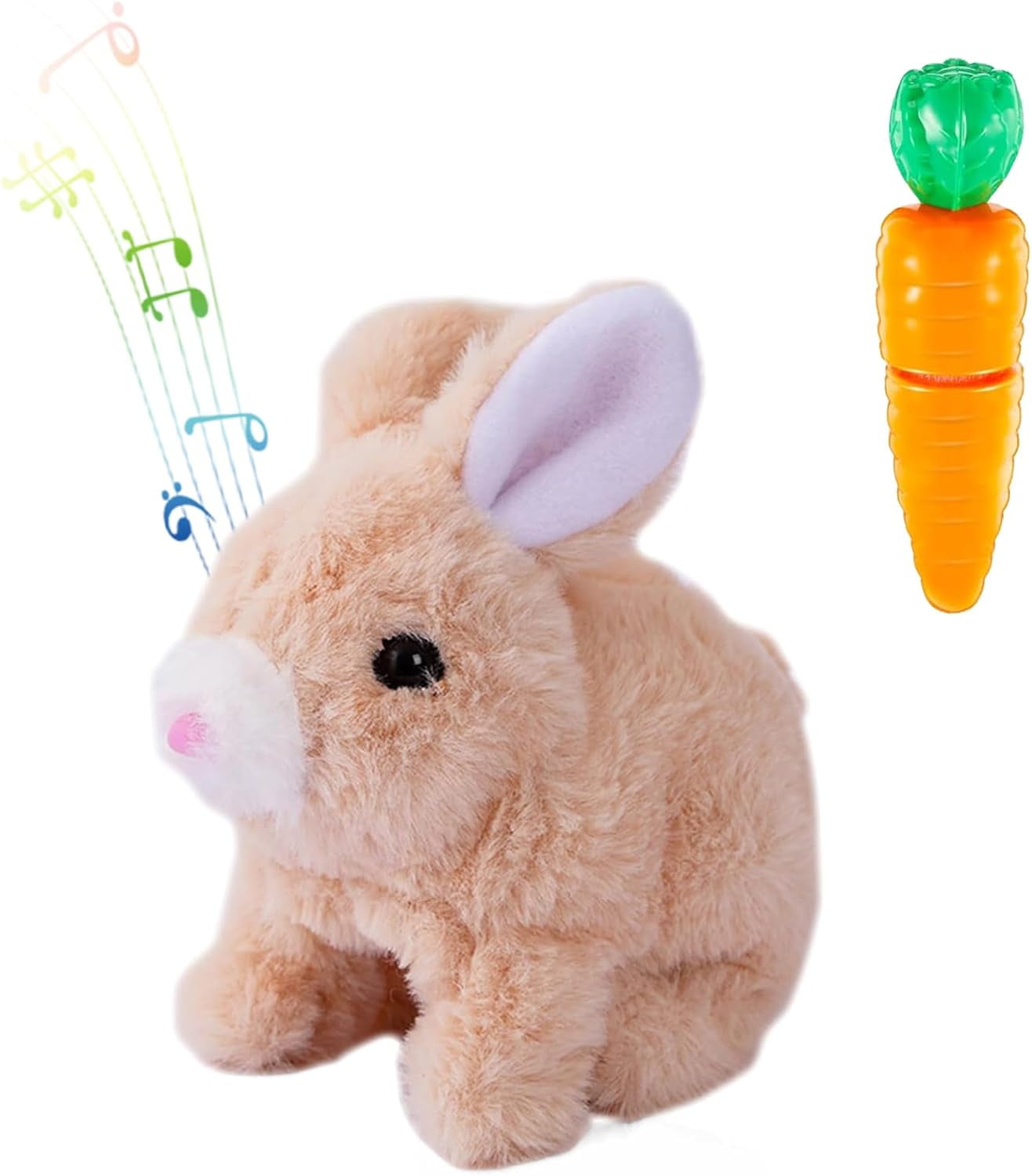 Hopping Bunny Toy, Bunny, Easter Stuffed Animals for Kids, Educational ...