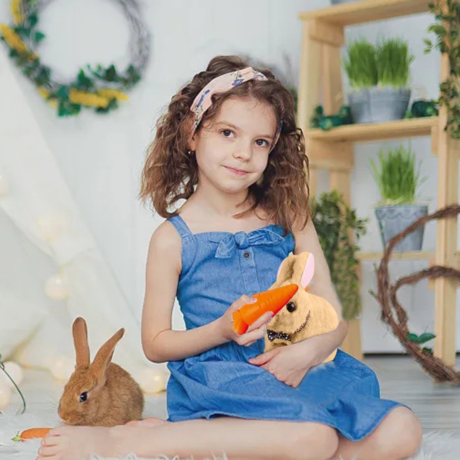 Hopping Bunny Toys Kids Interactive Electronic Bunny Plush Toy Rabbit ...