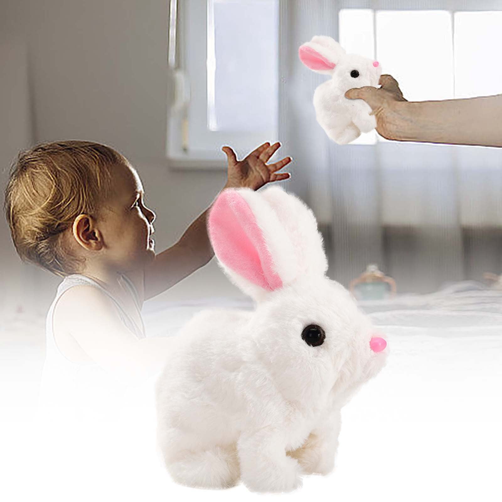 Hopping Rabbit Interactive Electronic Pet Plush Bunny T-oy with Sounds ...