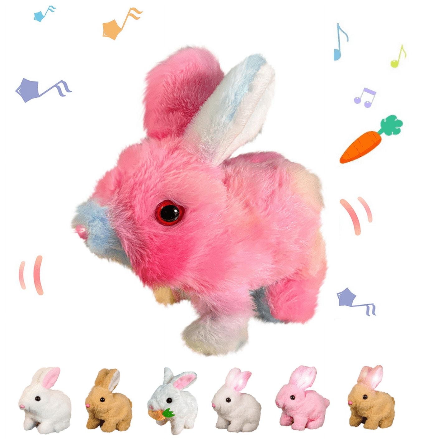 Hopping Rabbit Interactive Electronic Pet Plush Bunny Toy with Sounds ...
