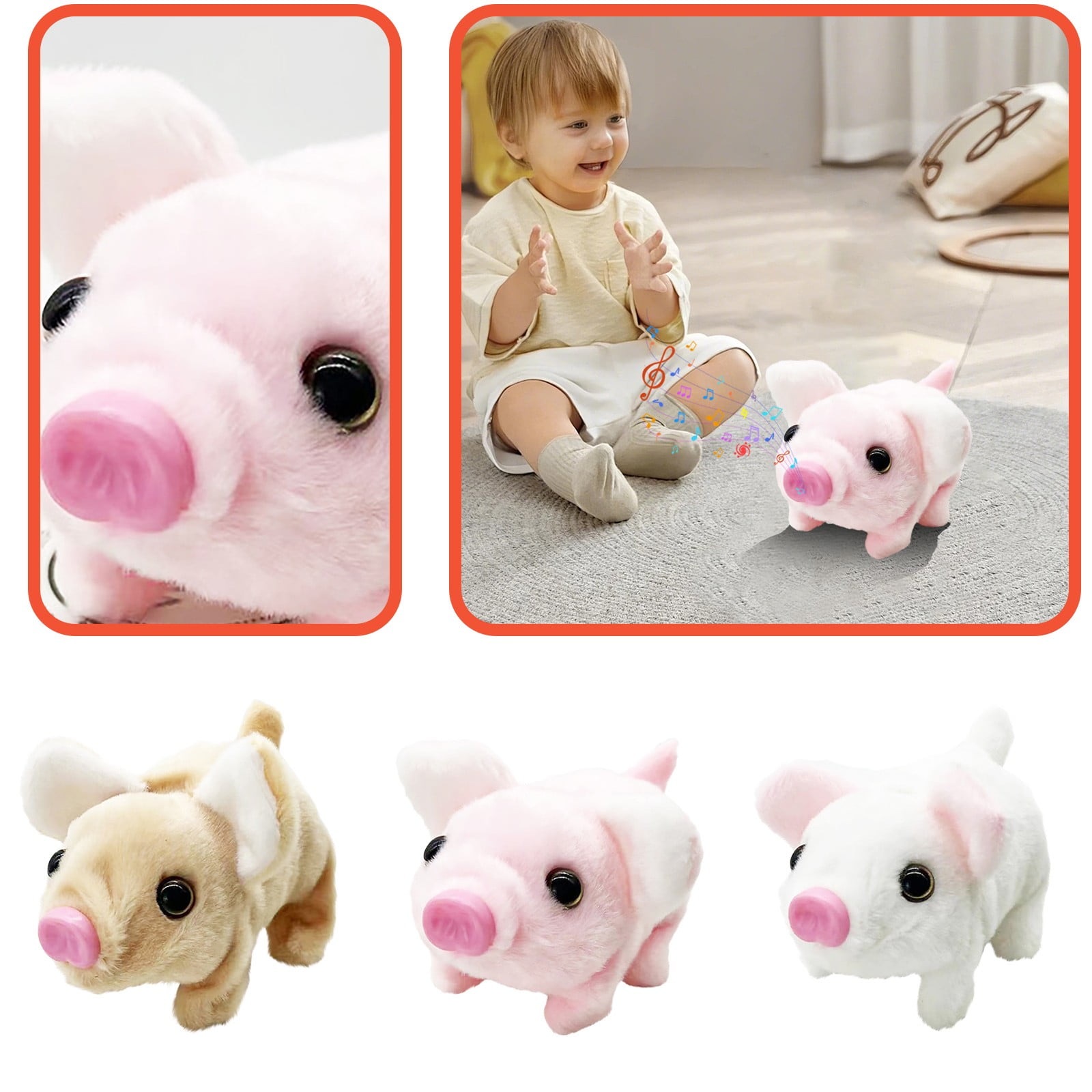 Hopping Rabbit Interactive Electronic Pet Plush Bunny Toy with Sounds ...