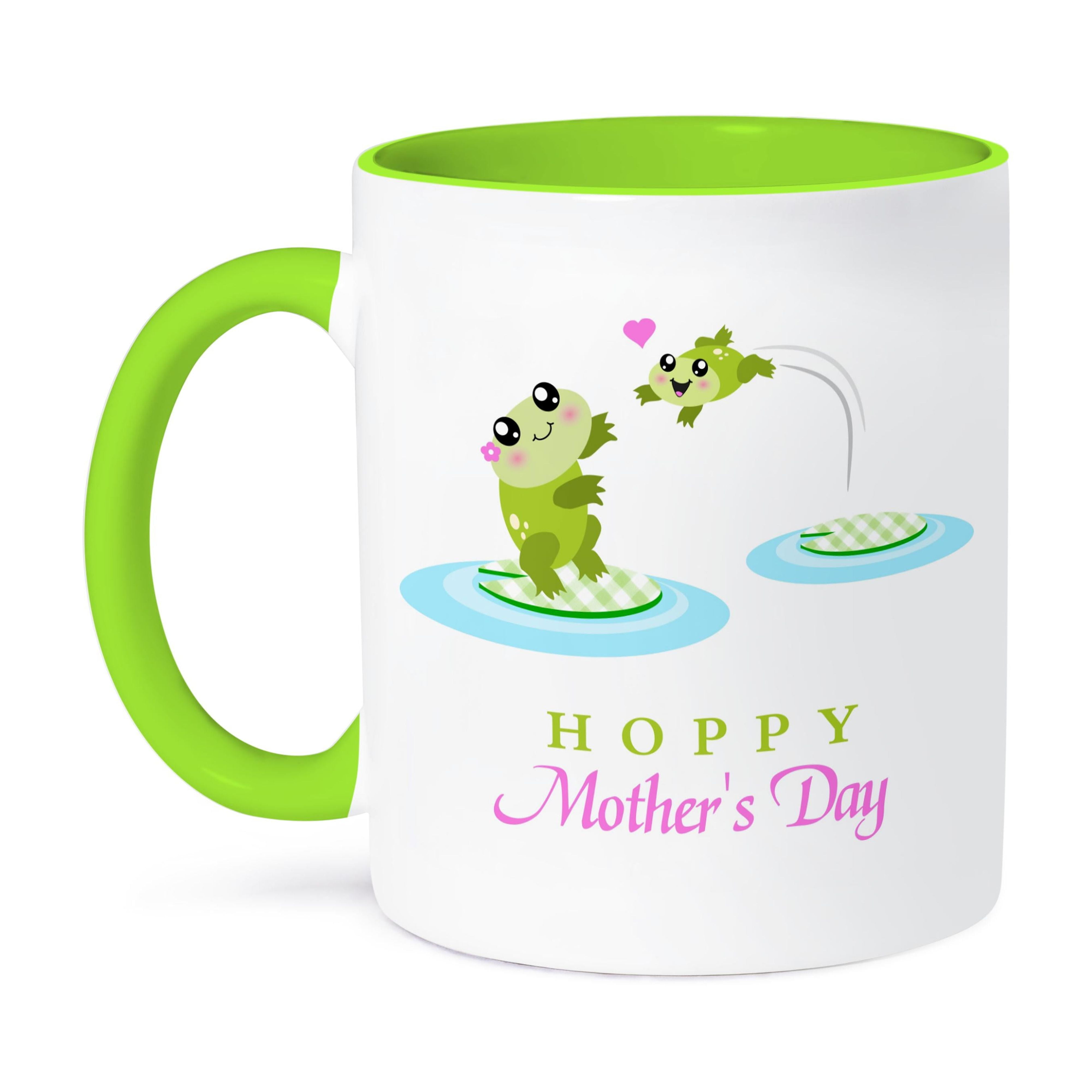 3dRose, Hoppy Happy Mothers Day - fun and cute mom and baby frog ...