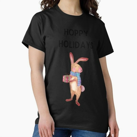 Hoppy Holidays Funny Frog Christmas Holiday Pun Animal Lover Gift ...
