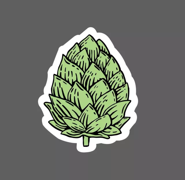 Hops Sticker Beer Craft Brew Waterproof Sticker Phone Decal Water ...