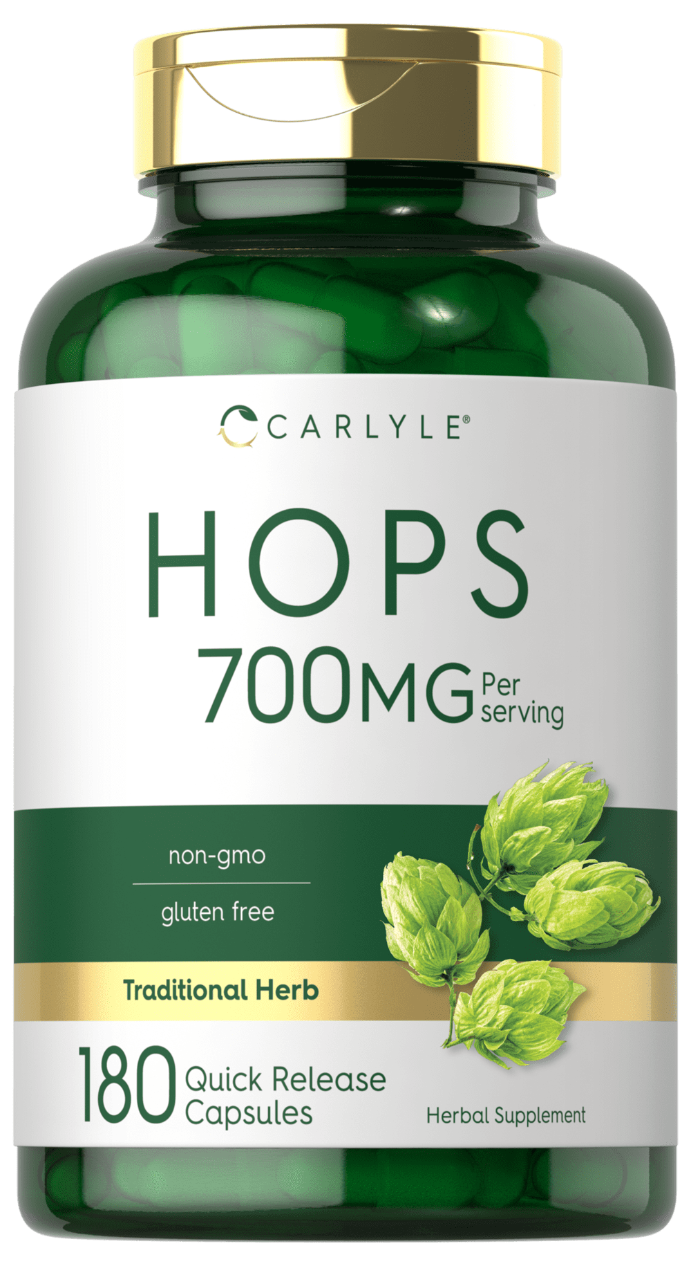 Carlyle Hops Supplement 700mg, 180 Capsules, Traditional Chinese Herb ...