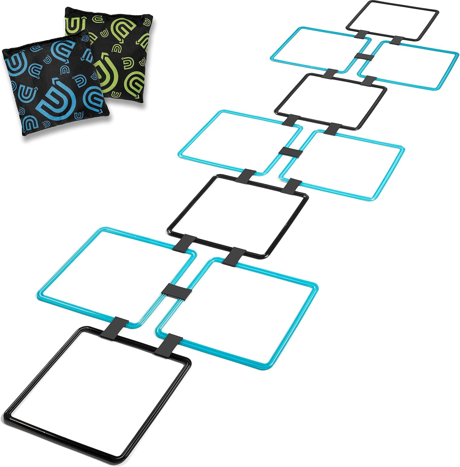 Hopscotch Cubes Set with 2 Premium Beans, Giant 15" Bag of Cubes with ...