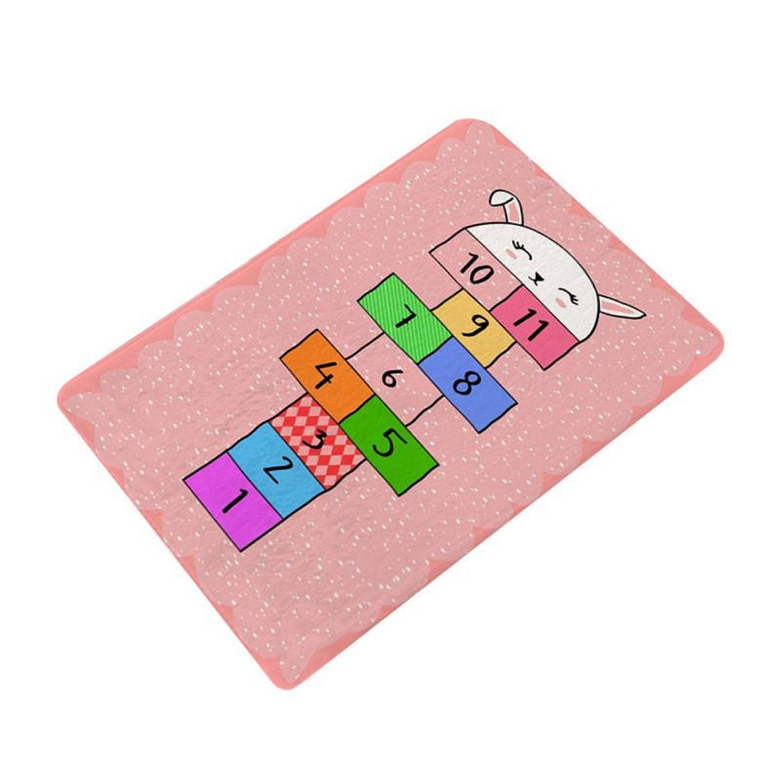 Hopscotch Kids Rug, Hop And Count - Fun and Educational, Durable Woven ...