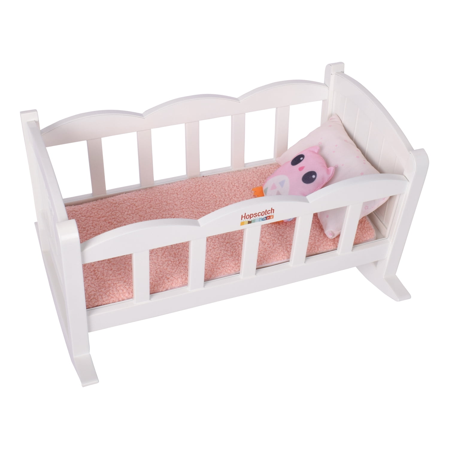 Hopscotch Lane My Baby Doll’s Sweet Dreams Plastic Rocking Crib with 4 ...