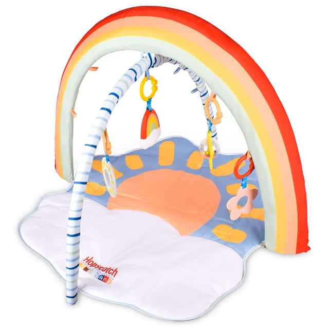 Hopscotch Lane Rainbow Activity Gym - Tummy Time Play Mat, Musical ...