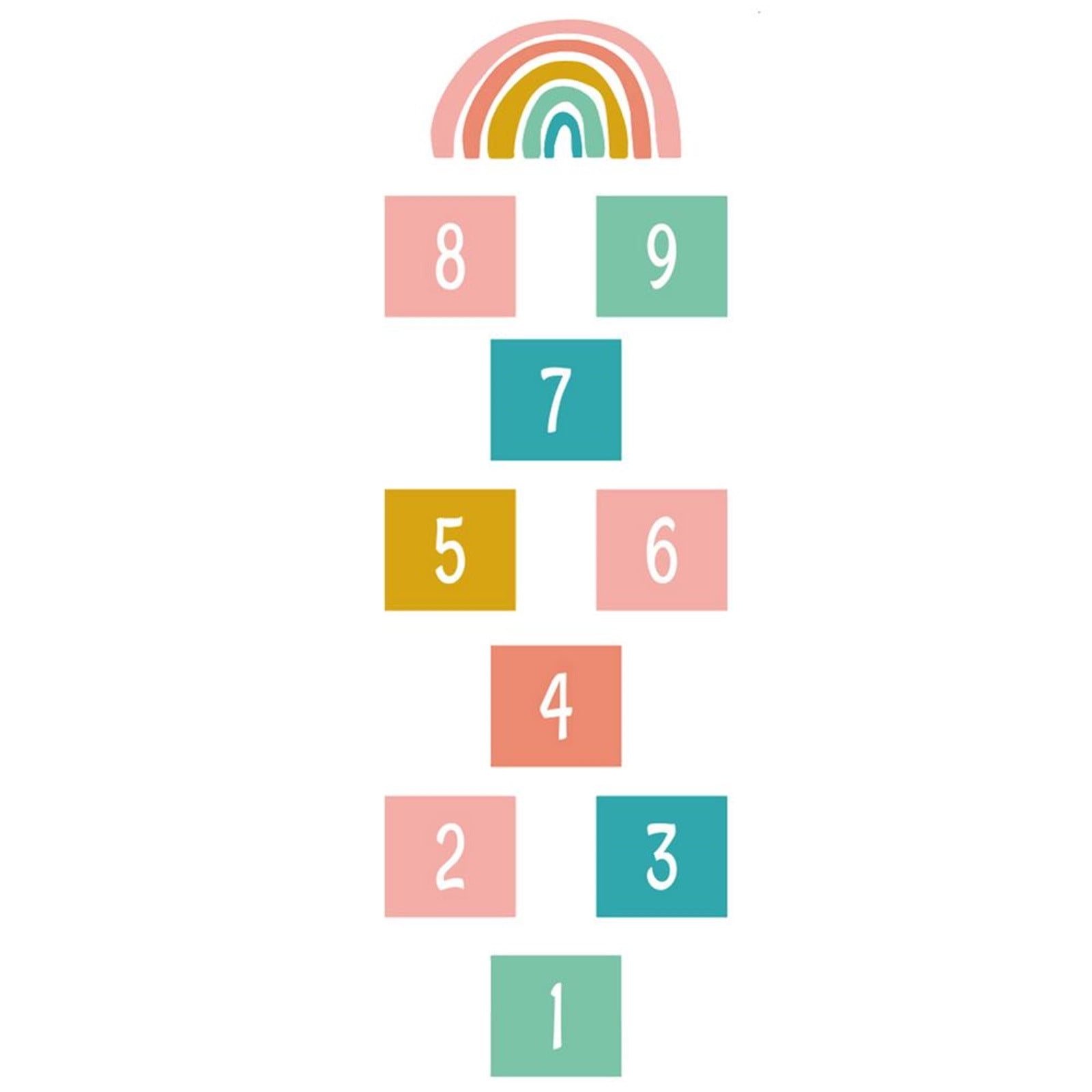 Hopscotch Play Mat - Interactive Floor Sticker for Kids, Educational ...