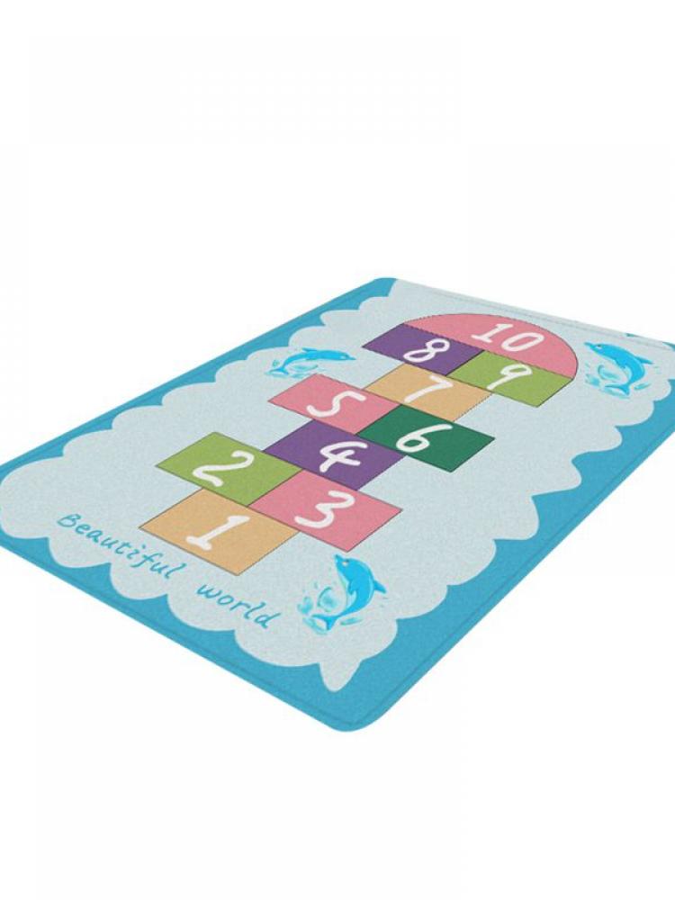 Hopscotch Rug, 23.62" X 70.87"/19.68"*31.5" Hop And Count -Fun And ...