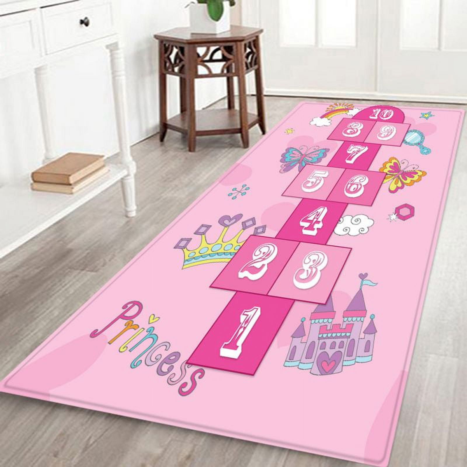 Hopscotch Rug, Durable Woven Anti Slip Floor Carpet, Kid’s Floor Play ...