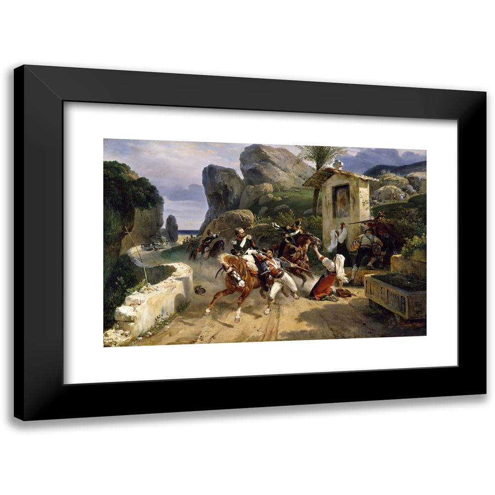 Horace Vernet 14x11 Black Modern Framed Museum Art Print Titled ...