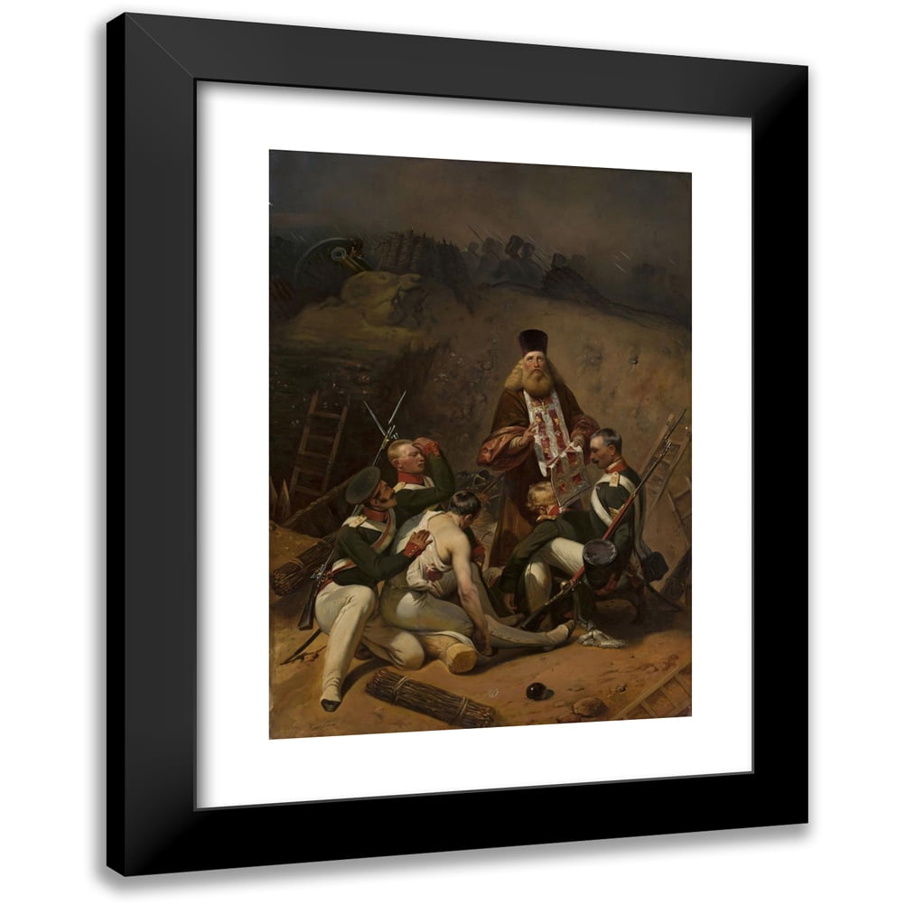 Horace Vernet 14x18 Black Modern Framed Museum Art Print Titled ...