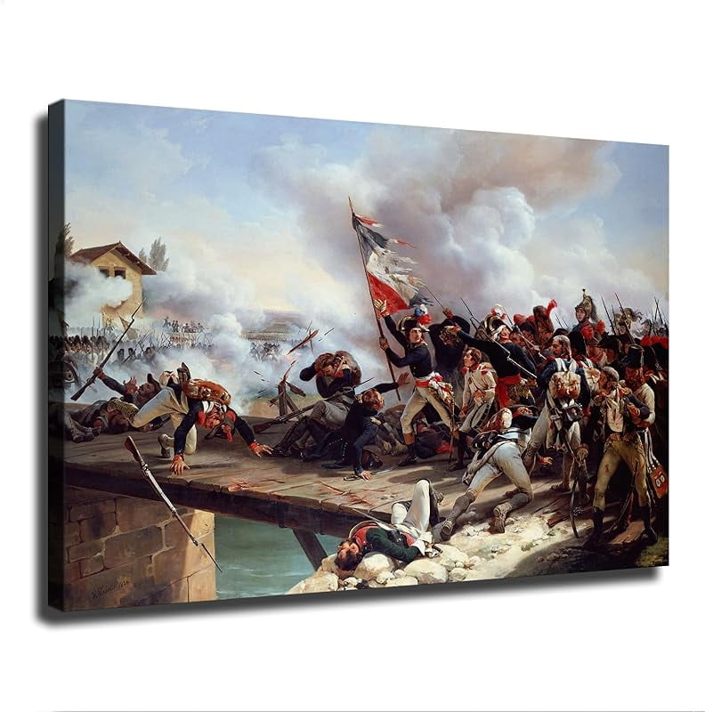 Horace Vernet Napoleon Bonaparte Leading His Troops Over The Bridge of ...