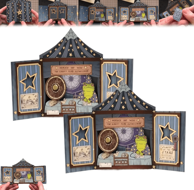 Horace The Wise, The Great Toad Astrologer Christmas Pop-Up Card ...