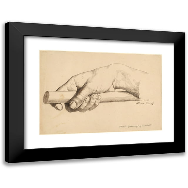 Horatio Greenough 14x11 Black Modern Framed Museum Art Print Titled ...