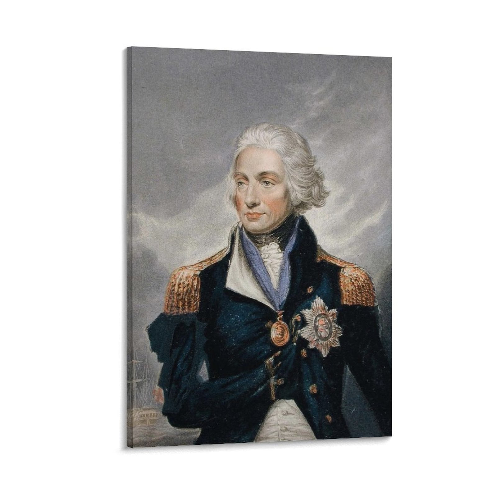 Horatio Nelson Poster 3 Posters Wall Art Painting Canvas Gift Living ...