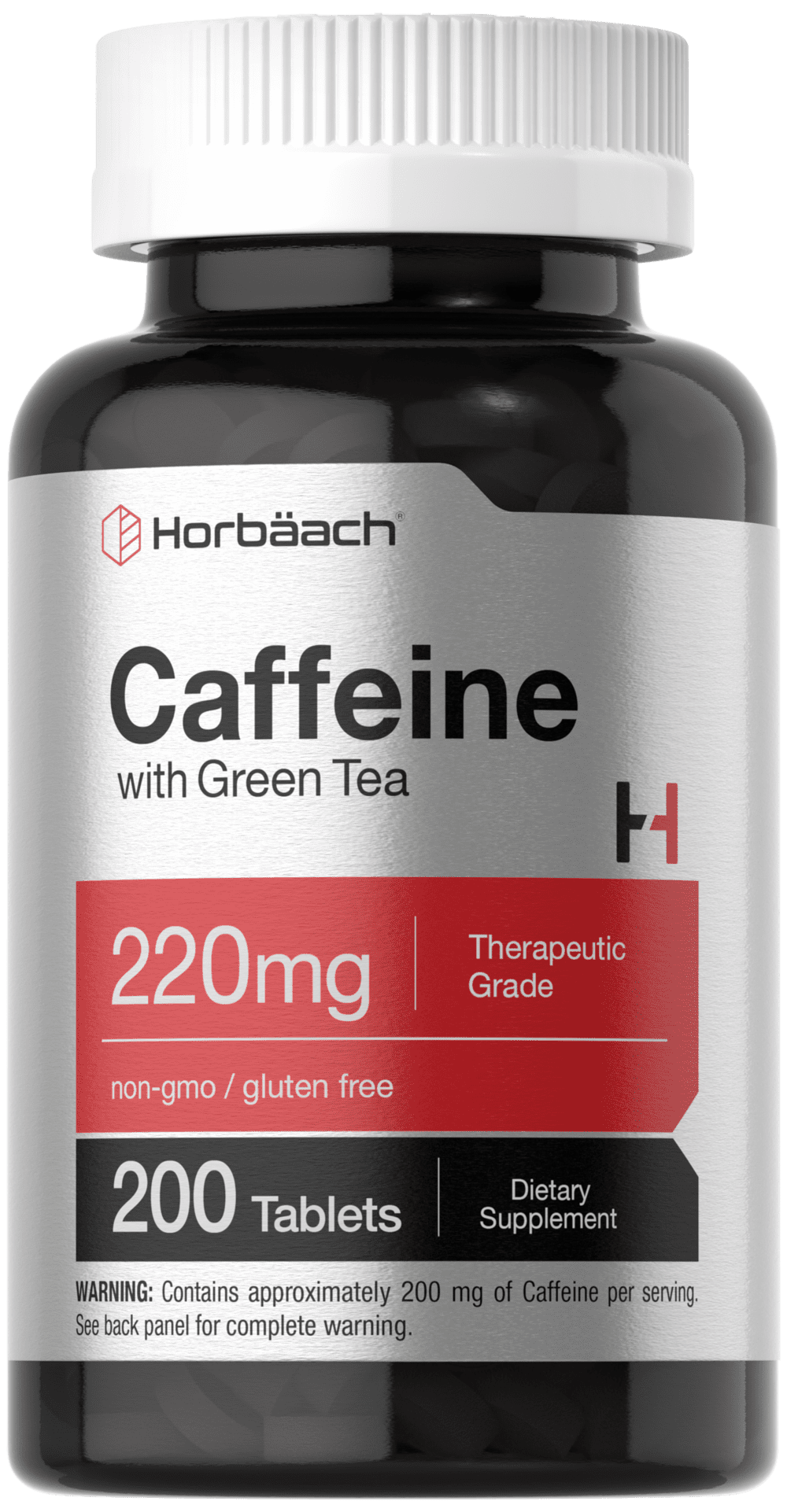Caffeine Pills 200mg | with Green Tea | 200 Tablets | Vegetarian, Non ...