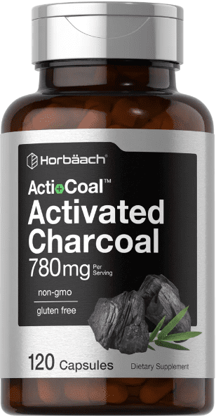 Horbaach Charcoal Pills 780mg | 120 Capsules | Activated Charcoal from ...
