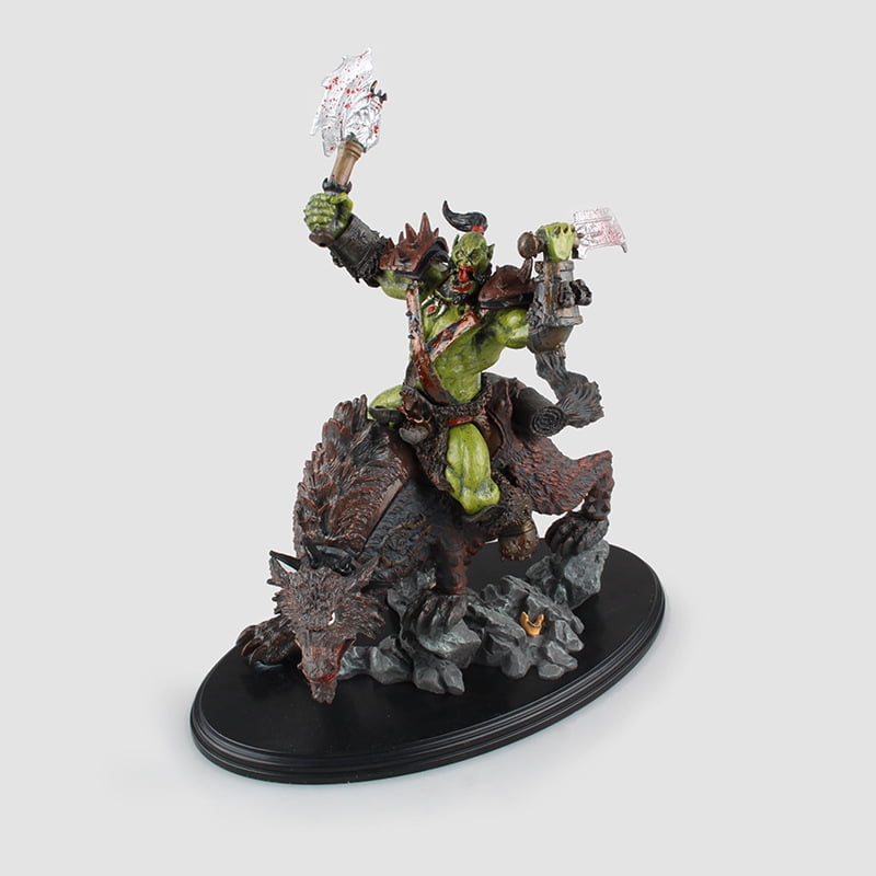 Horde Orc Wolf riding statue hand model - Walmart.com