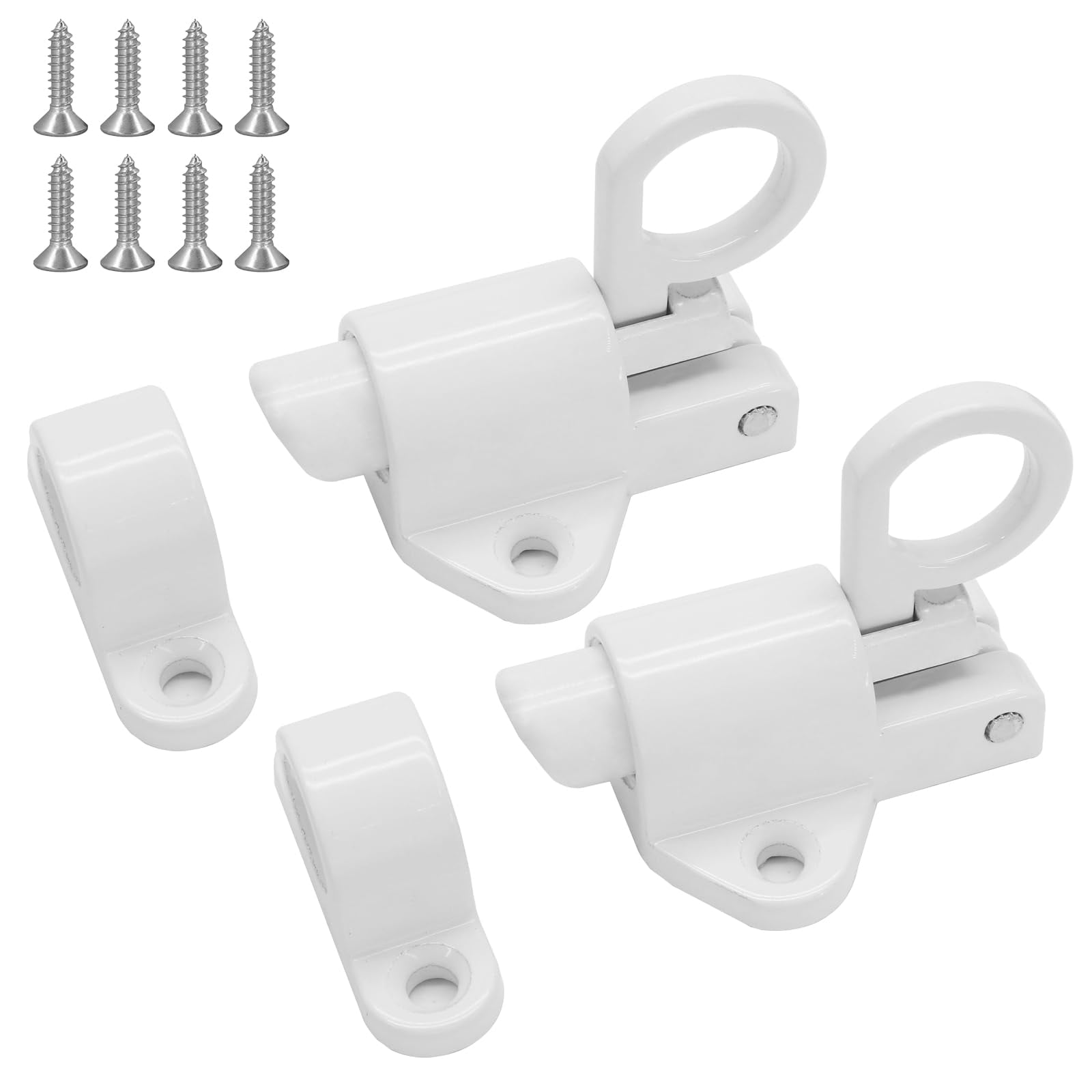 Hordion 2 Packs Self Closing Latch Spring Door Lock, Resilient Bolt ...
