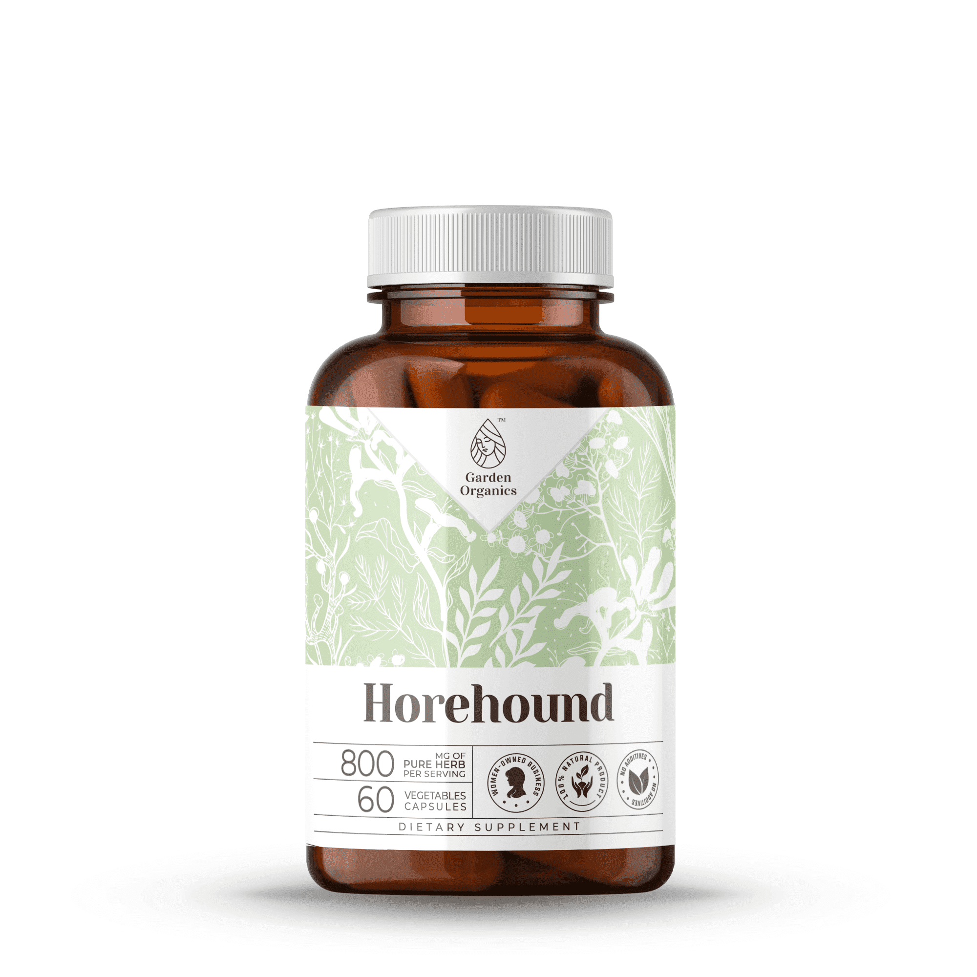 Horehound Capsules, Natural Herbal Supplement for Respiratory Health ...
