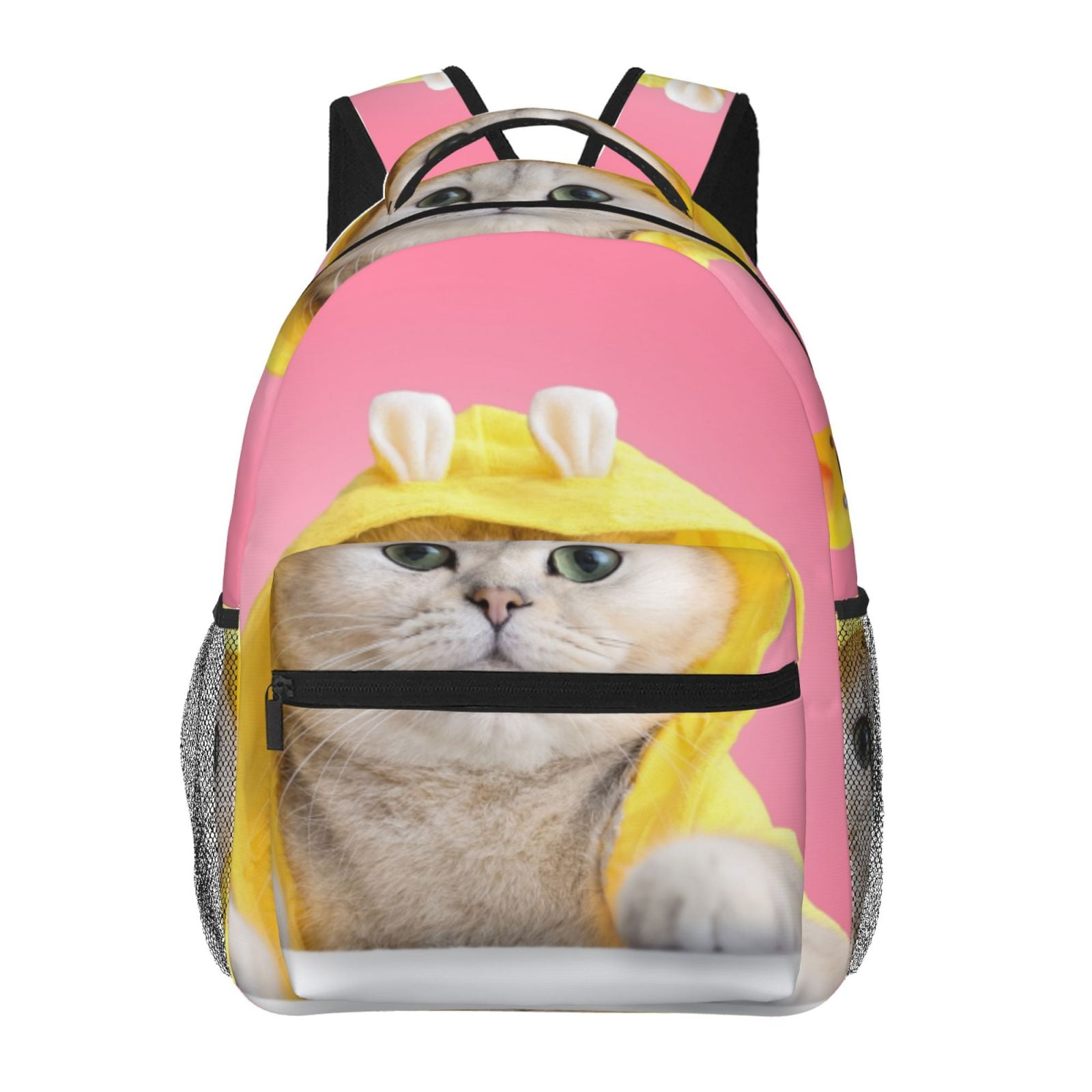Horeoi A Funny Cat Print Eco-Friendly Lightweight Student Backpack for ...