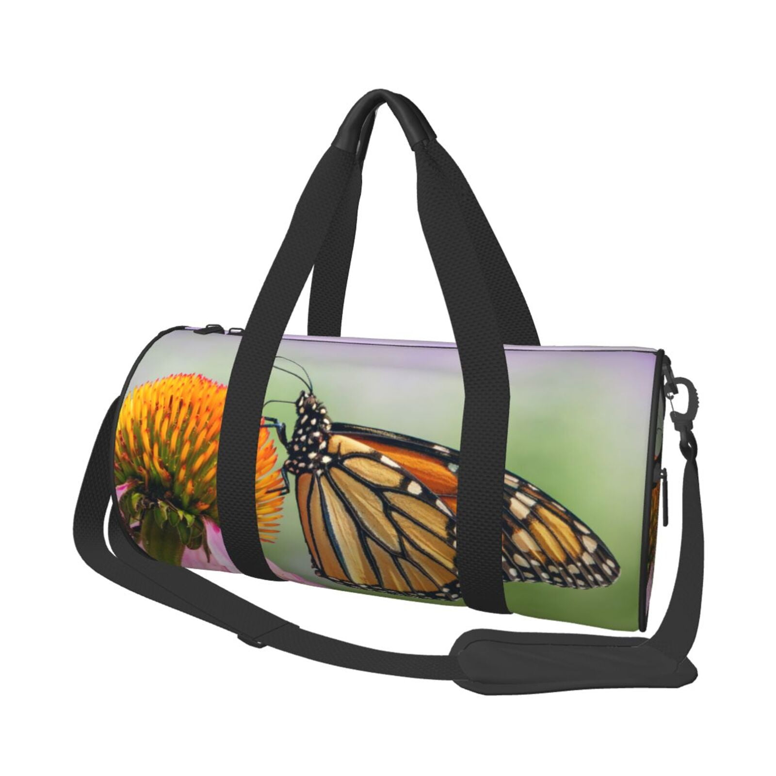 Horeoi A monarch butterfly Print Foldable Travel Duffle Bag with ...