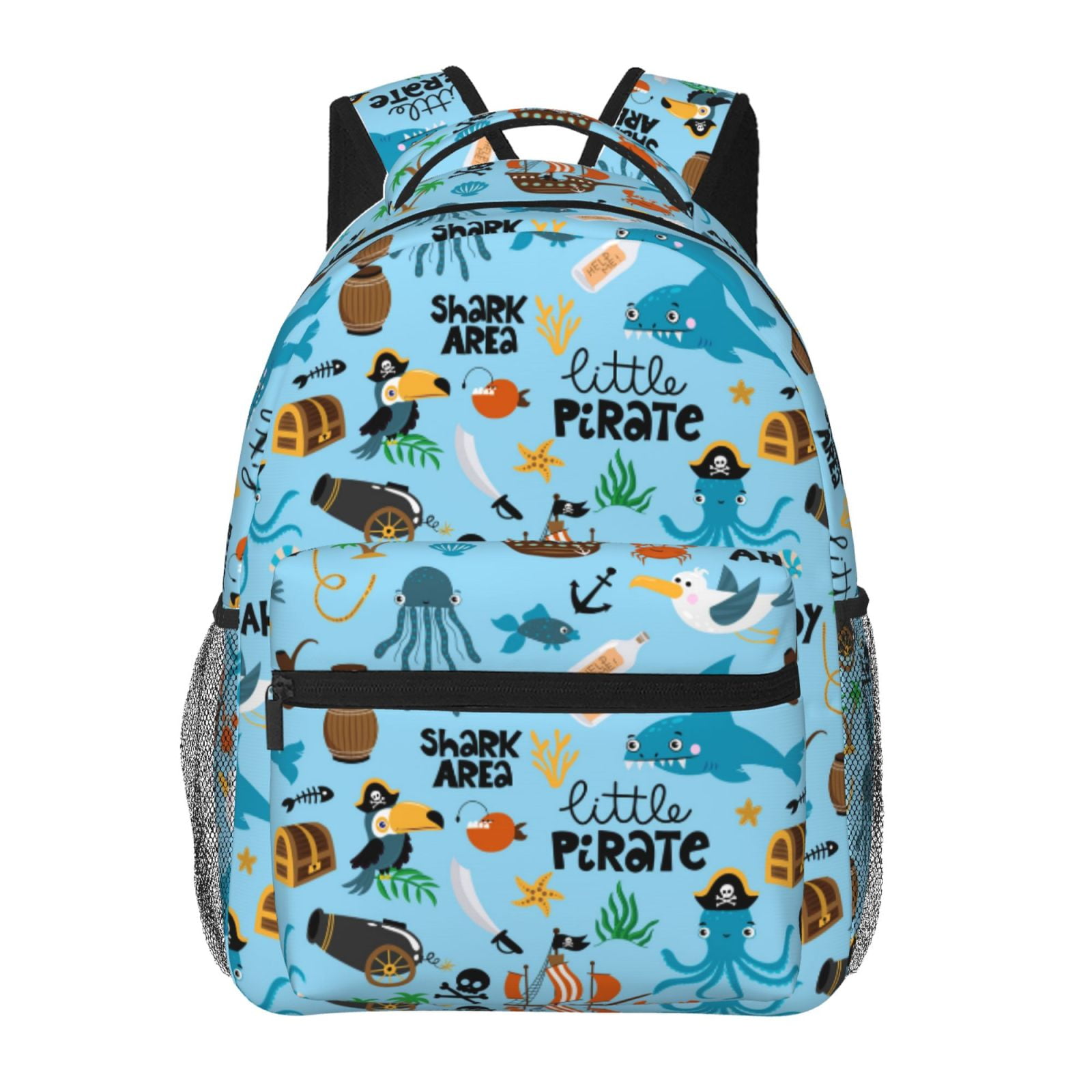 Horeoi Animal Pirate Print Eco-Friendly Lightweight Student Backpack ...