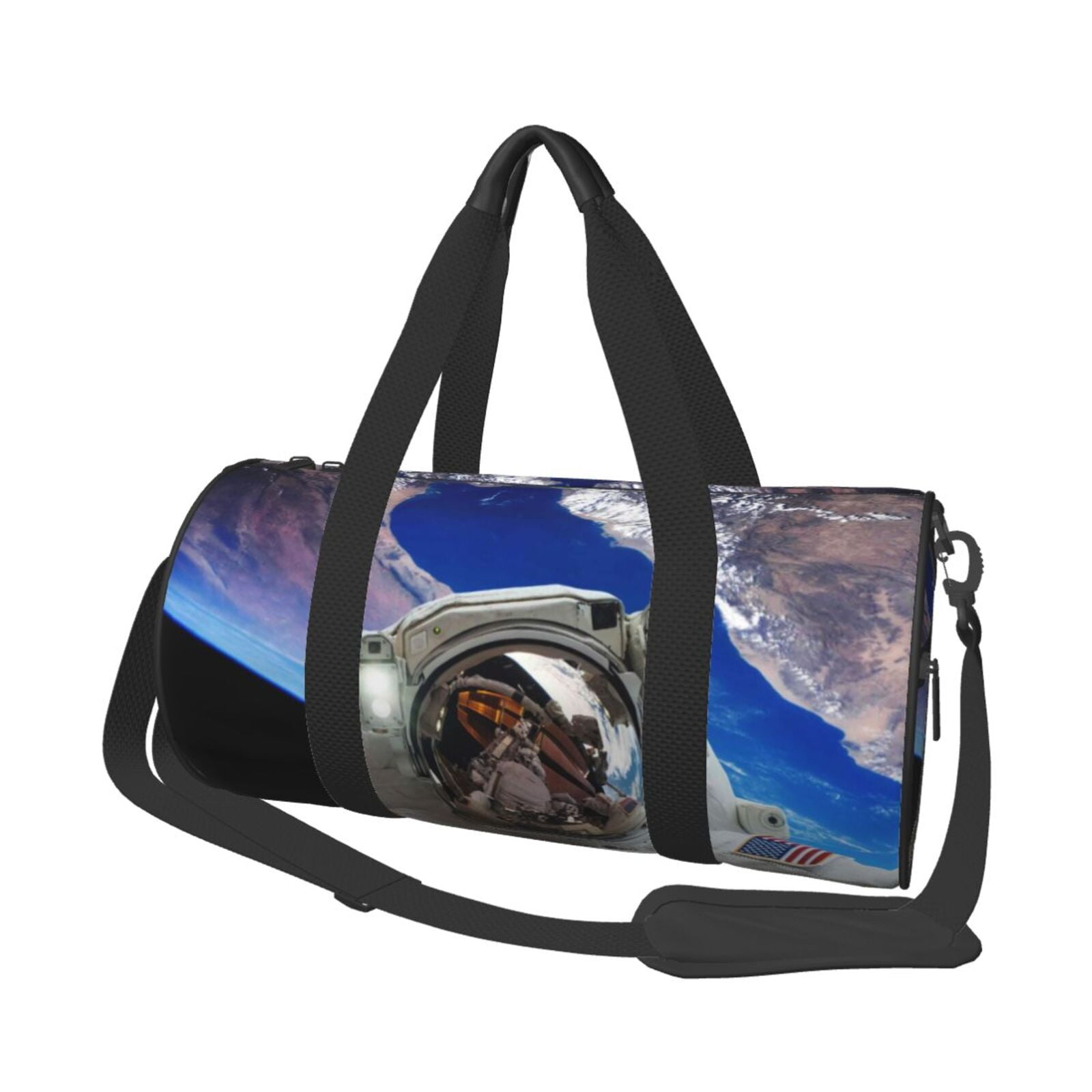 Horeoi Astronaut in Outer Space Print Foldable Travel Duffle Bag with ...