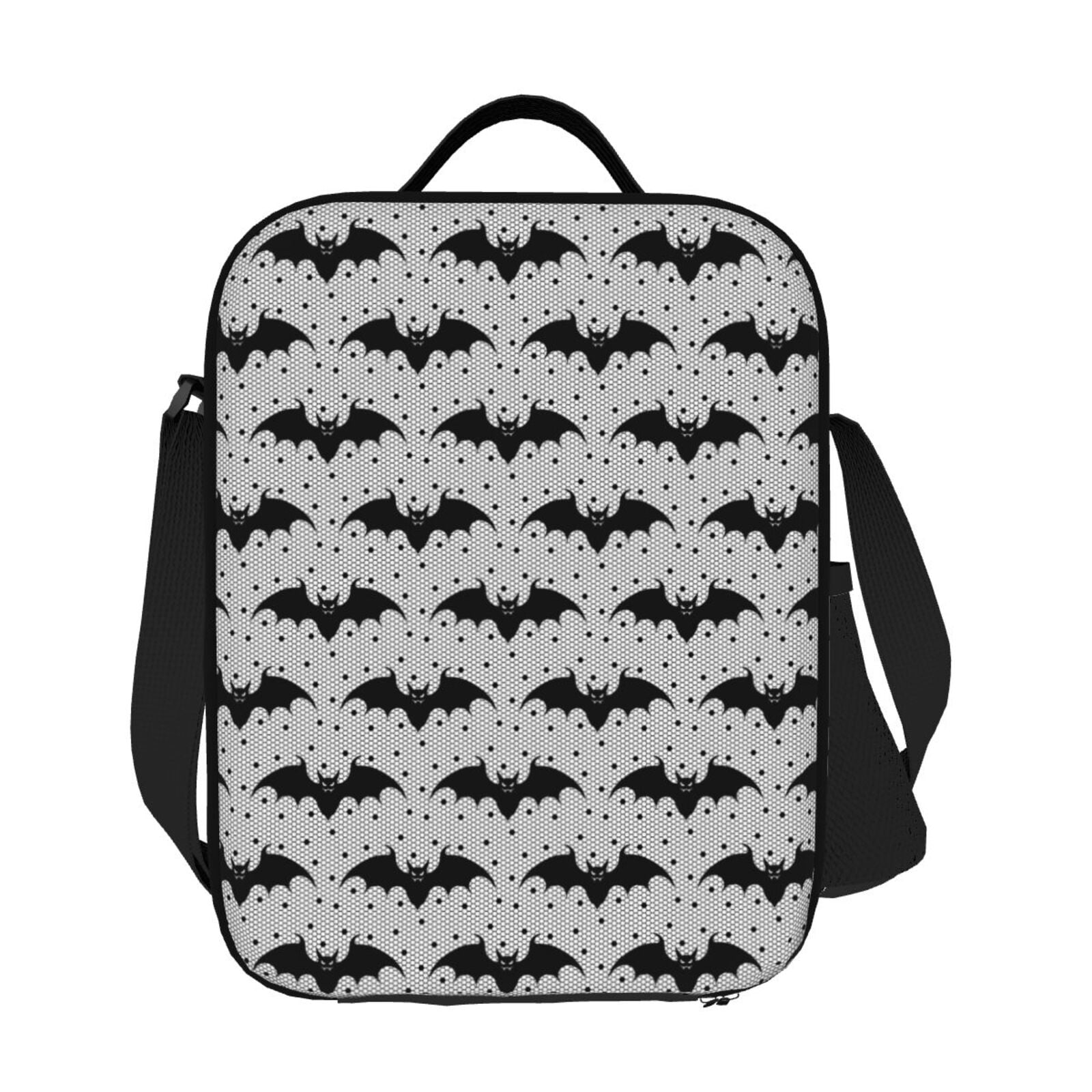 Horeoi Bat Pattern Insulated Thermal Lunch Bag with Leakproof ...