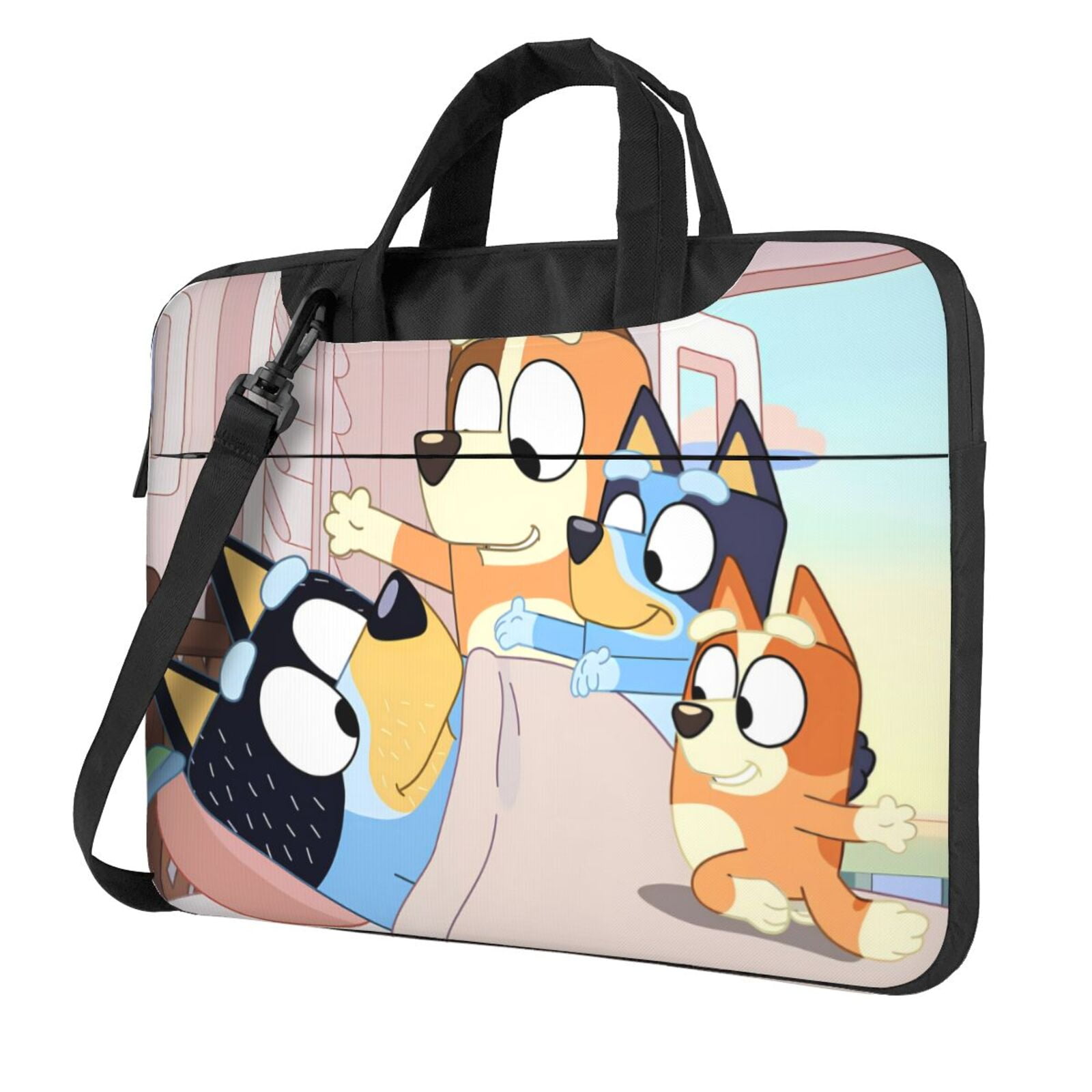 Horeoi Bluey Pattern Laptop Bag Ultra-Thin Portable Shoulder Briefcase ...