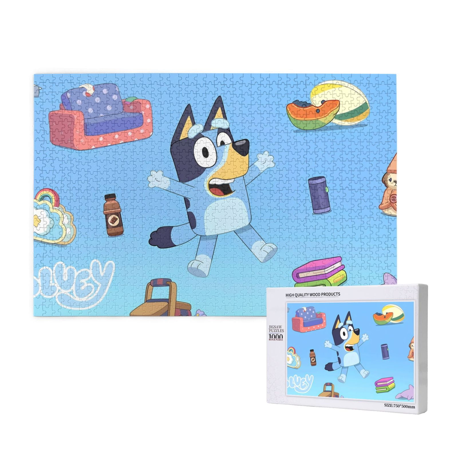 Horeoi Bluey Print 1000 Piece Picture Puzzle, Enlightenment Wisdom ...