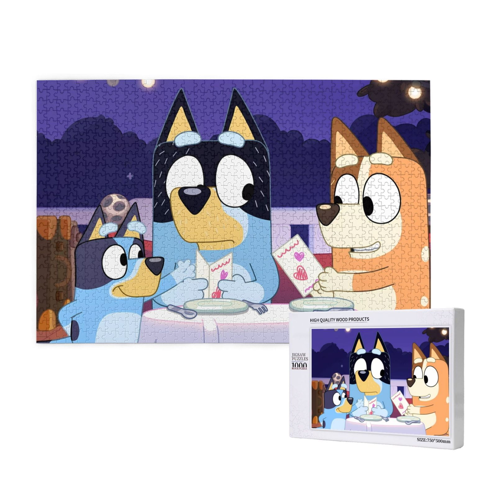 Horeoi Bluey Print 1000 Piece Picture Puzzle, Enlightenment Wisdom ...
