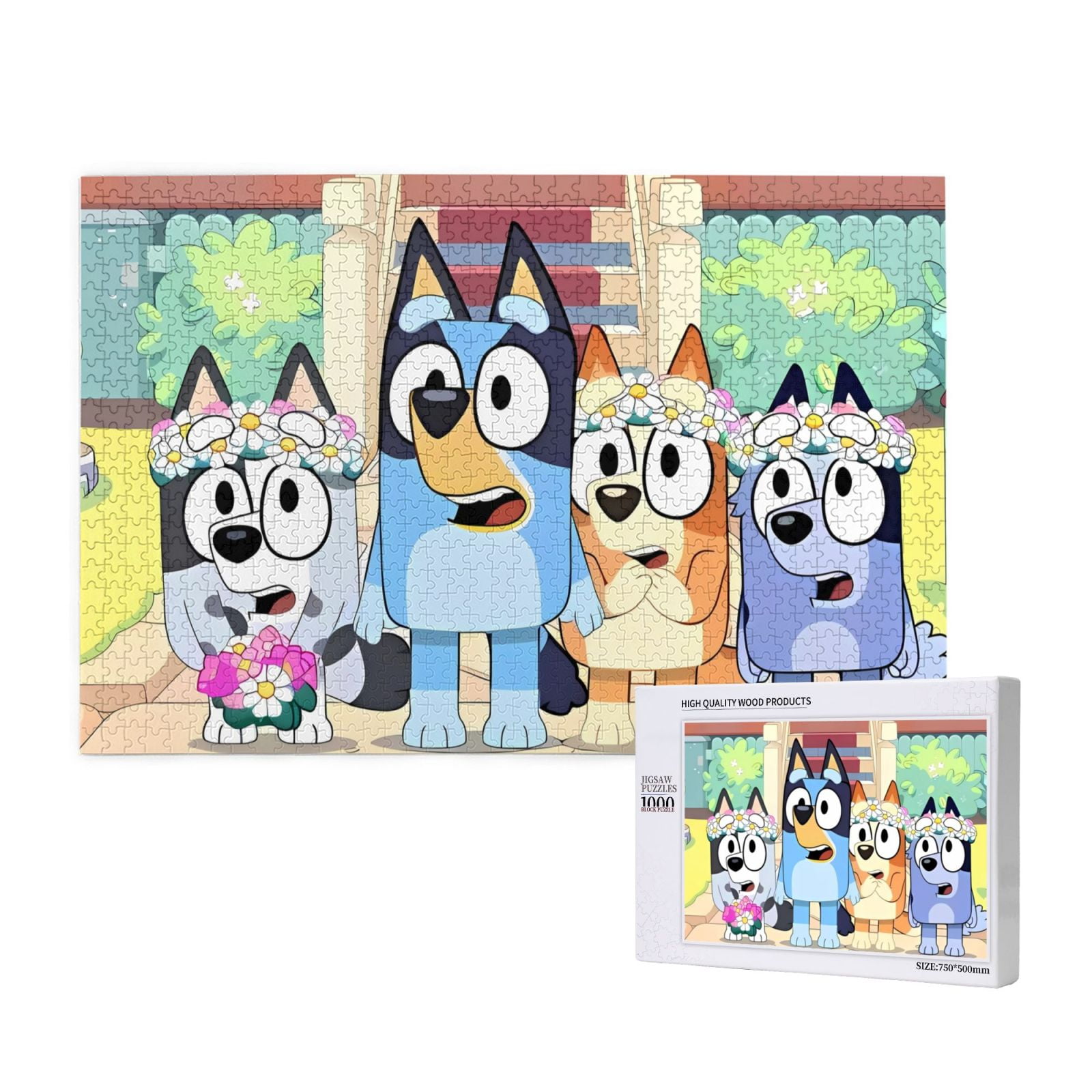 Horeoi Bluey Print 1000 Piece Picture Puzzle, Enlightenment Wisdom ...