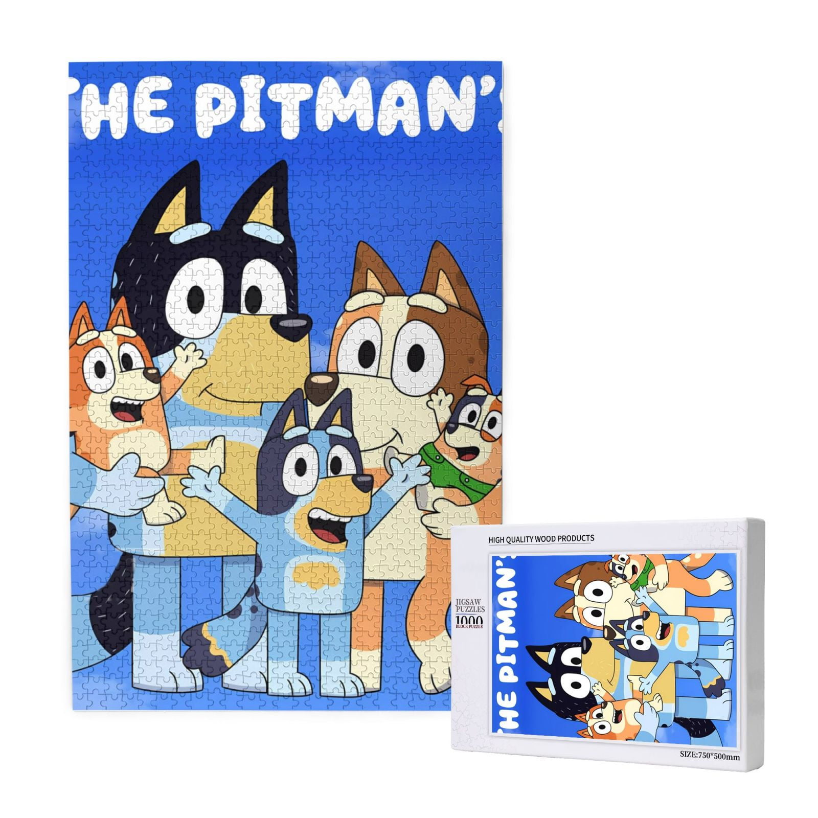 Horeoi Bluey Print 1000 Piece Picture Puzzle, Enlightenment Wisdom ...