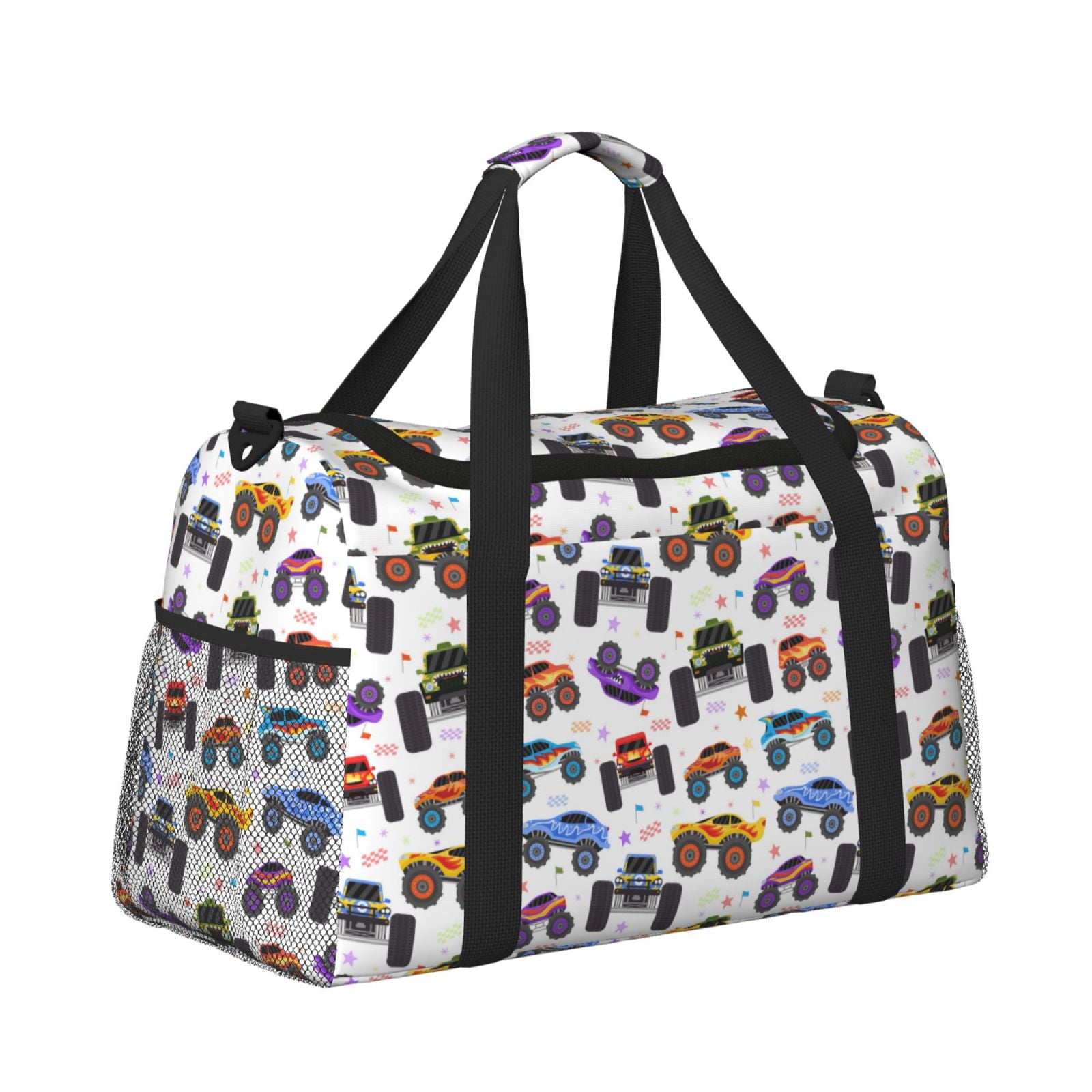 Horeoi Cartoon Monster Trucks1 for Travel Duffle Bag with Adjustable ...