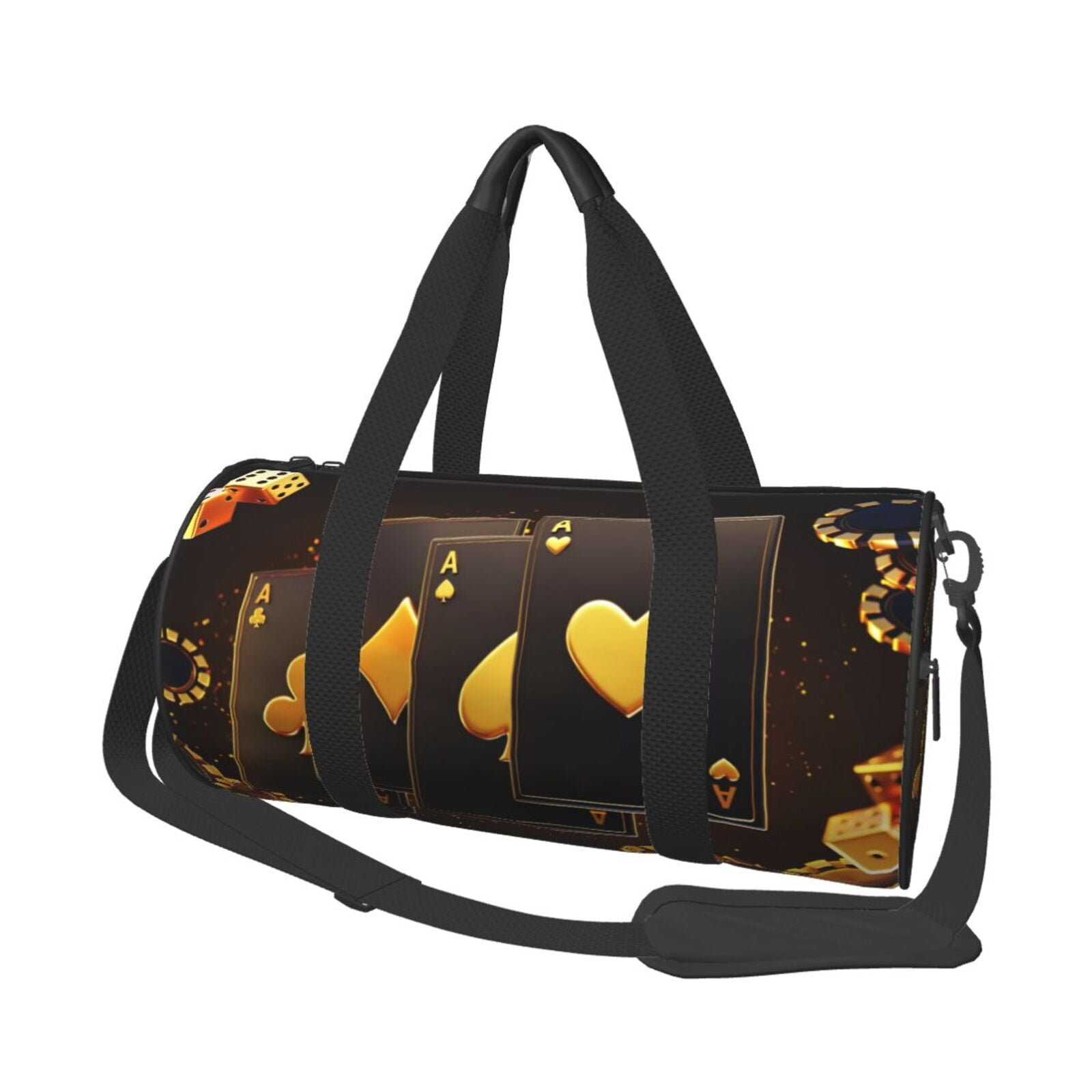 Horeoi Casino Playing Cards Print Foldable Travel Duffle Bag with ...