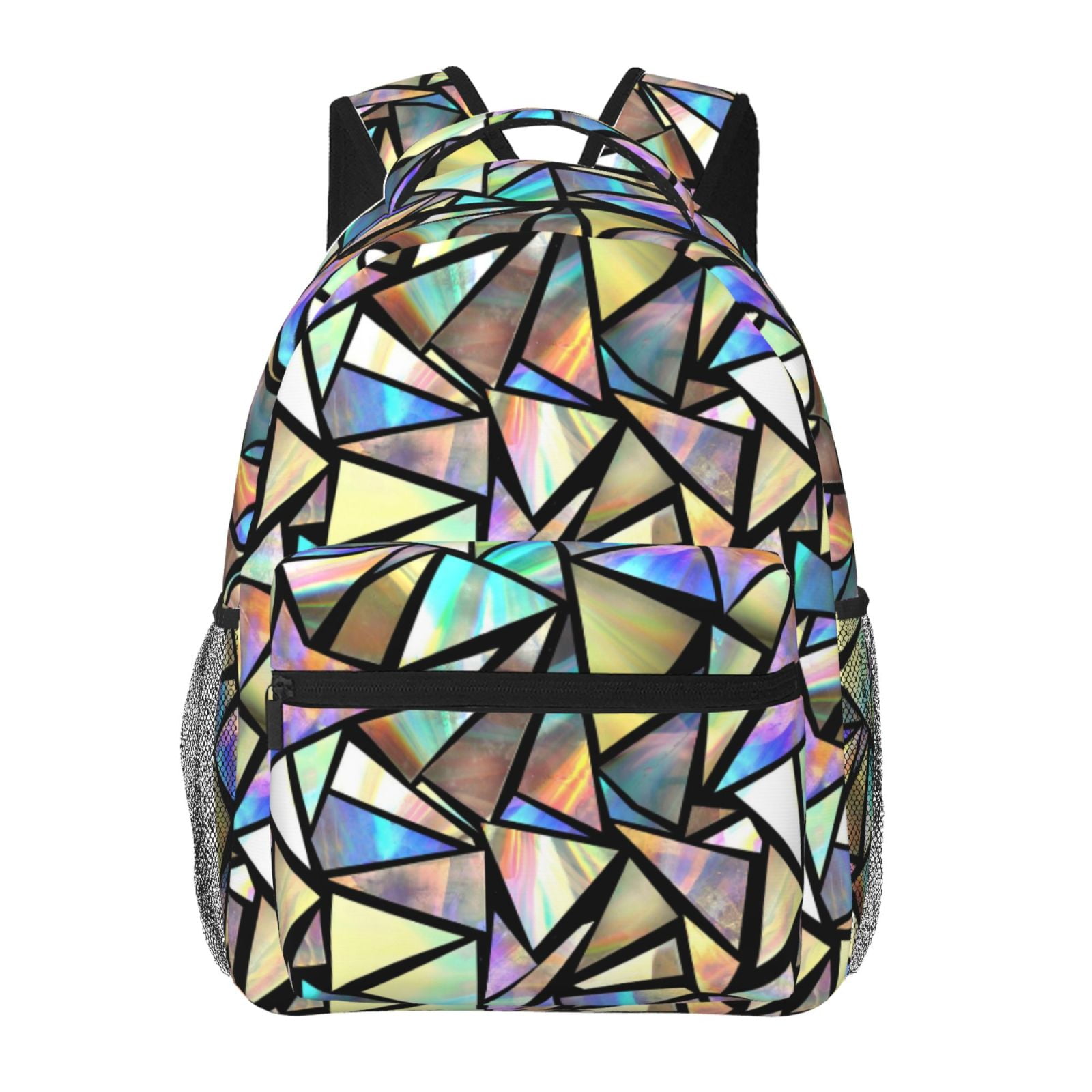 Horeoi Colored Glass Print Eco-Friendly Lightweight Student Backpack ...