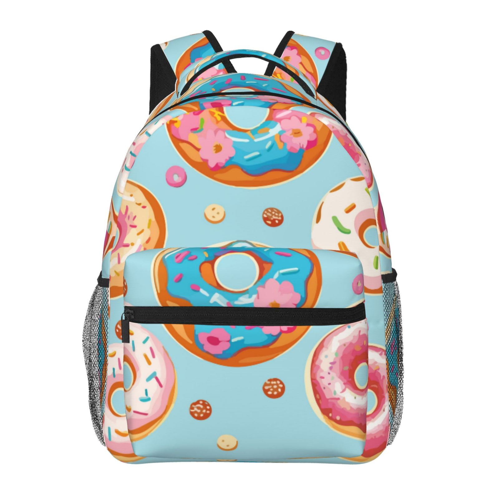 Horeoi Colorful Donut Print Eco-Friendly Lightweight Student Backpack ...