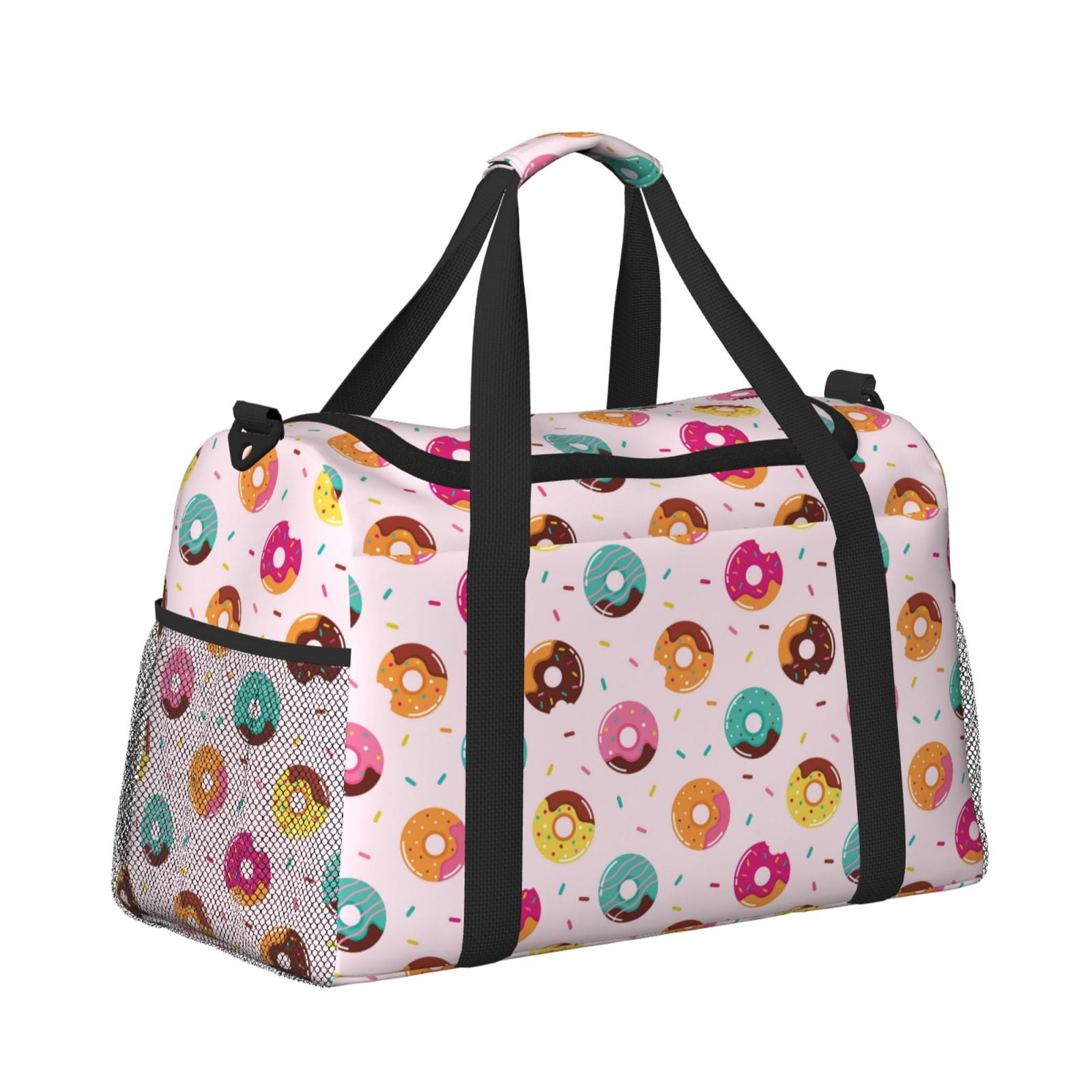Horeoi Colorful Donuts for Travel Duffle Bag with Adjustable Strap ...