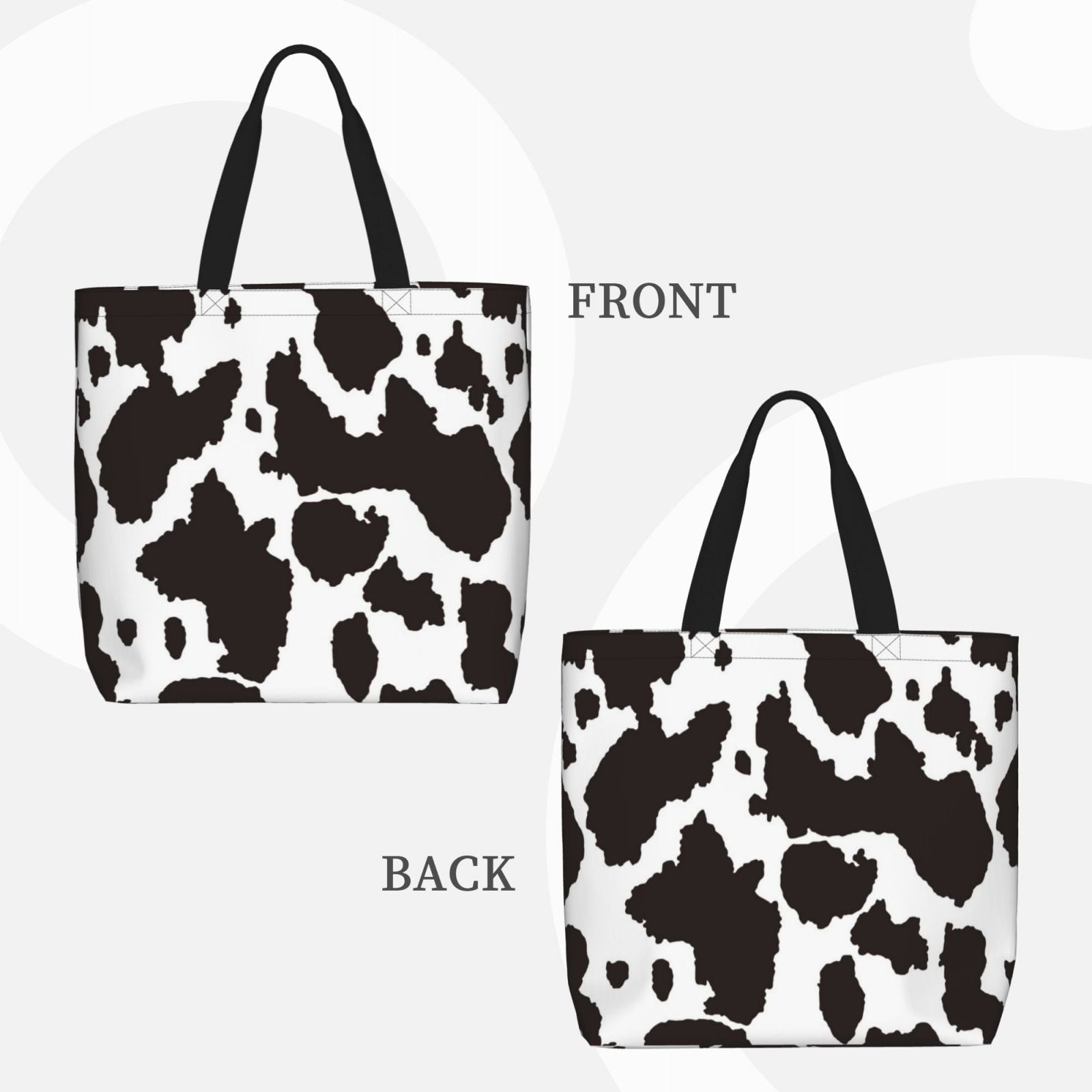 Horeoi Cow Skin 2 for Reinforced Shoulder Tote Bag Scratch-Proof Design ...