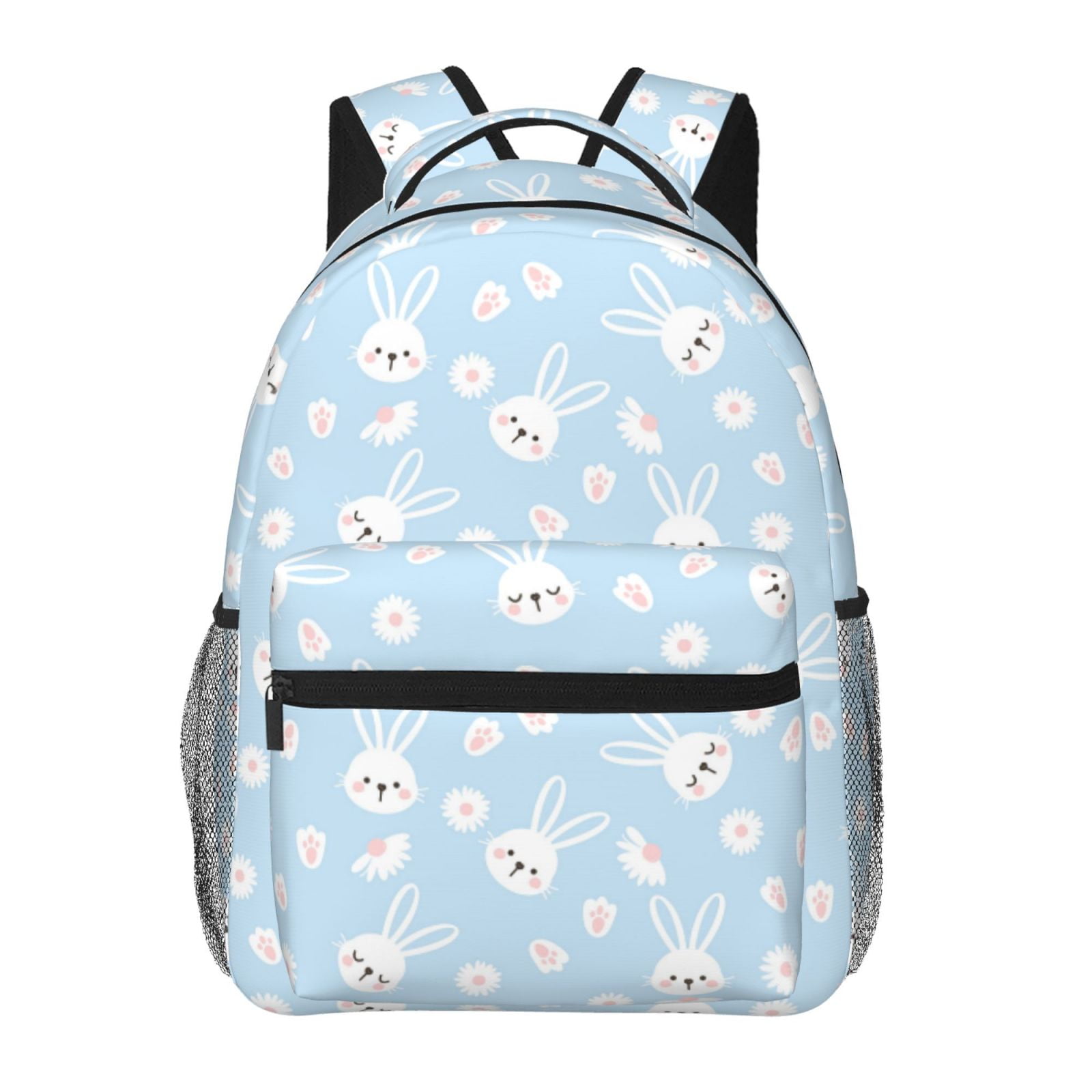 Horeoi Cute Bunny Print Eco-Friendly Lightweight Student Backpack for ...
