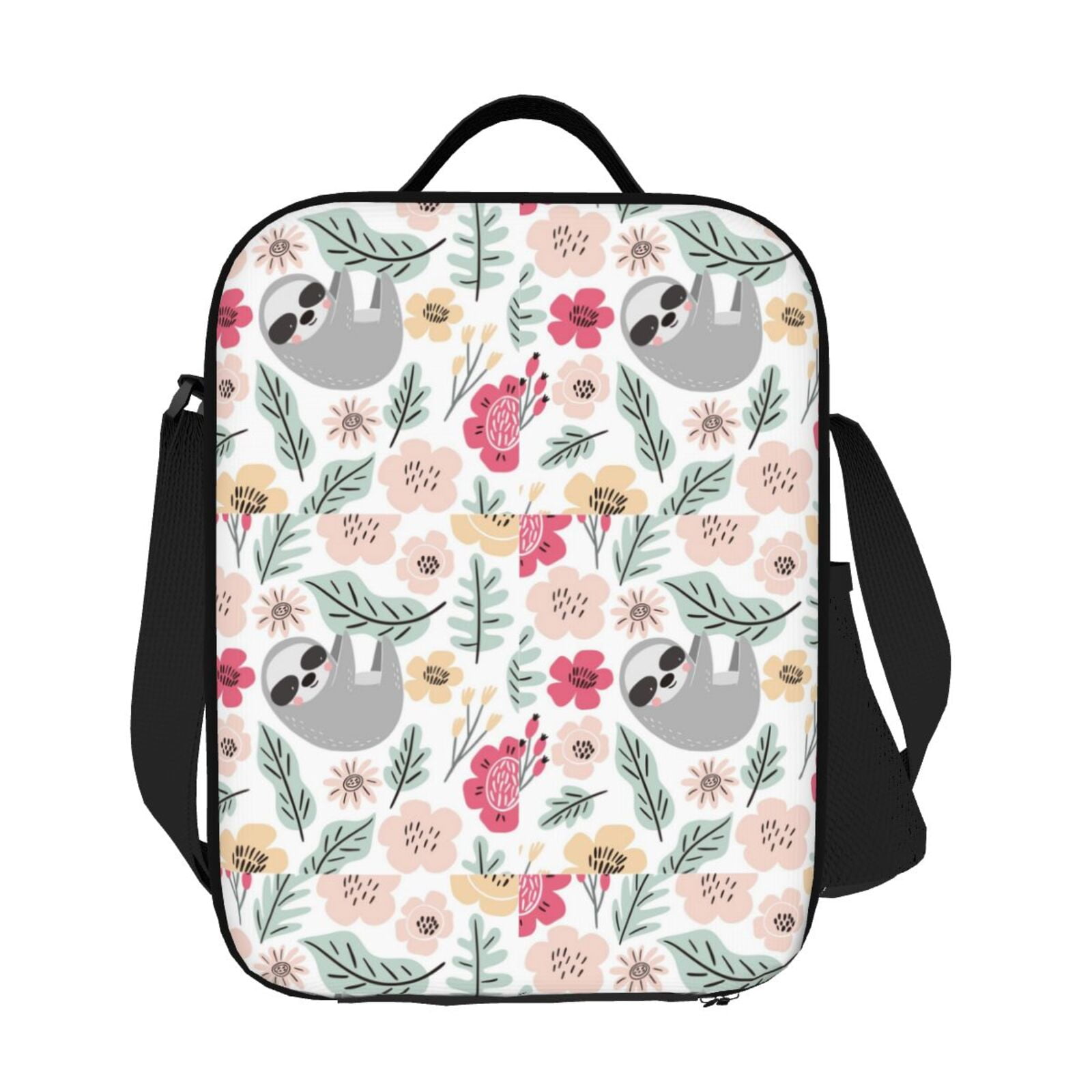 Horeoi Cute Cartoon Sloth Pattern Insulated Thermal Lunch Bag with ...