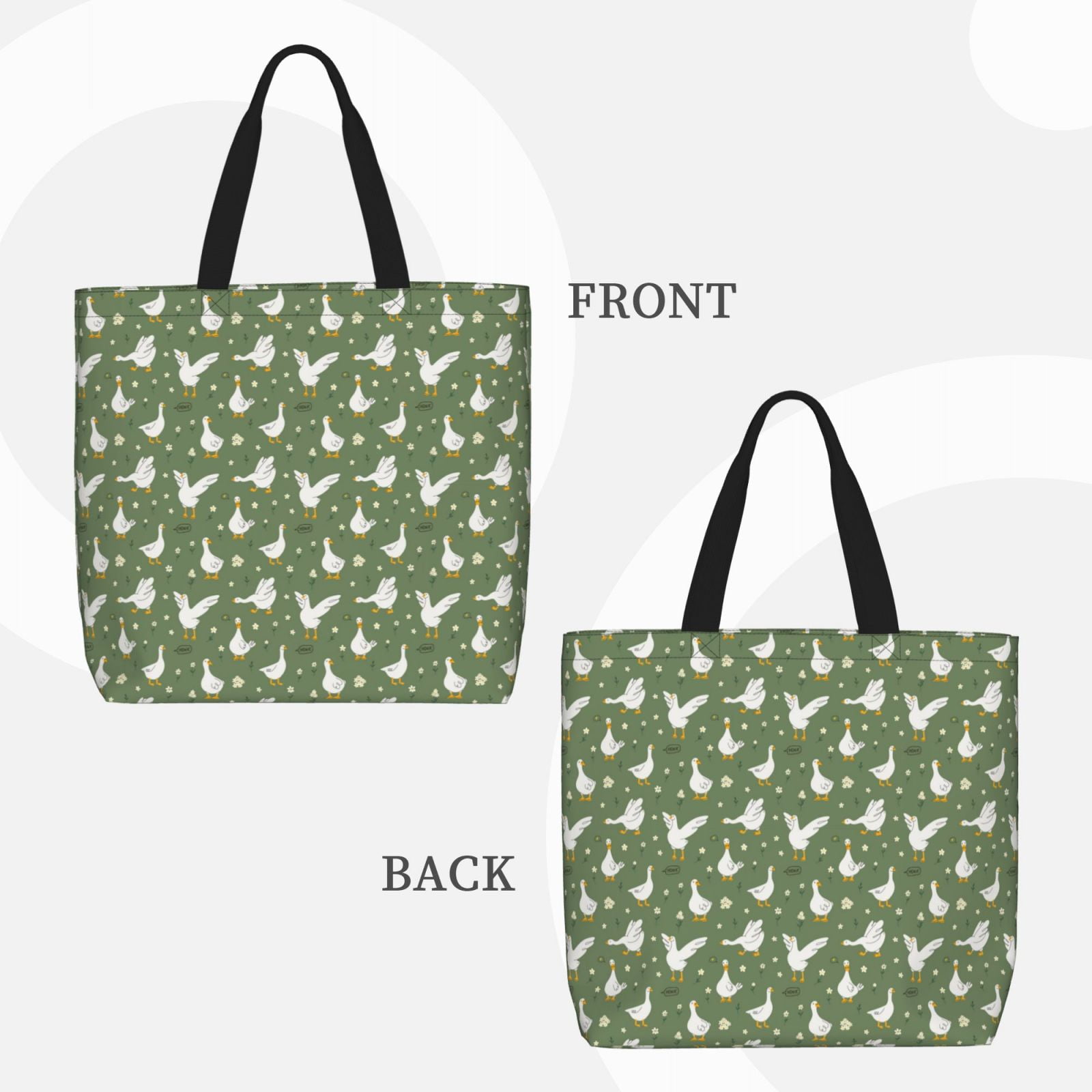 Horeoi Cute goose for Reinforced Shoulder Tote Bag Scratch-Proof Design ...