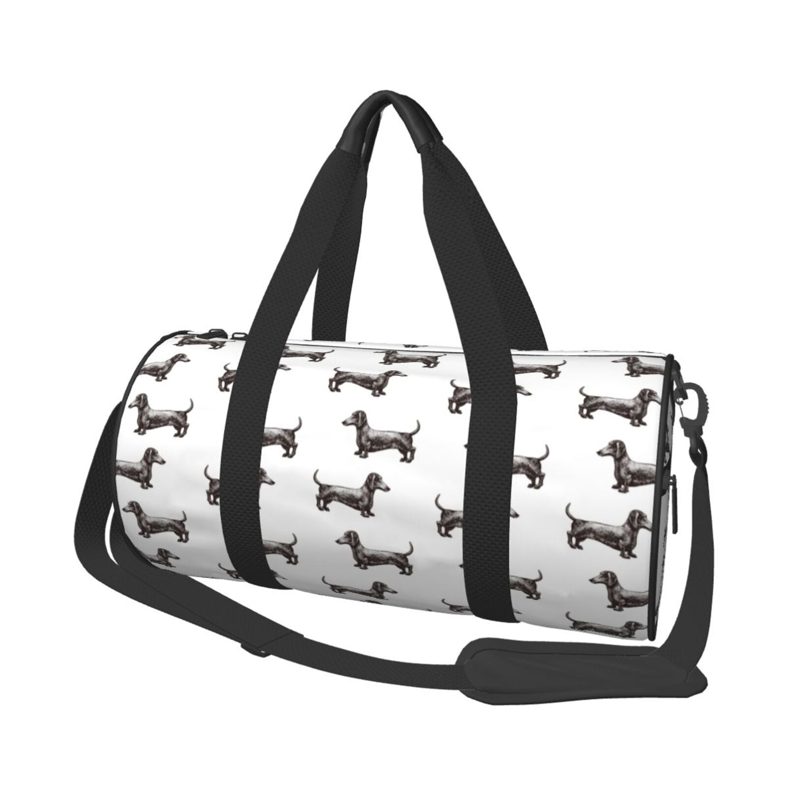 Horeoi Dachshund Dog Puppy Print Foldable Travel Duffle Bag with ...
