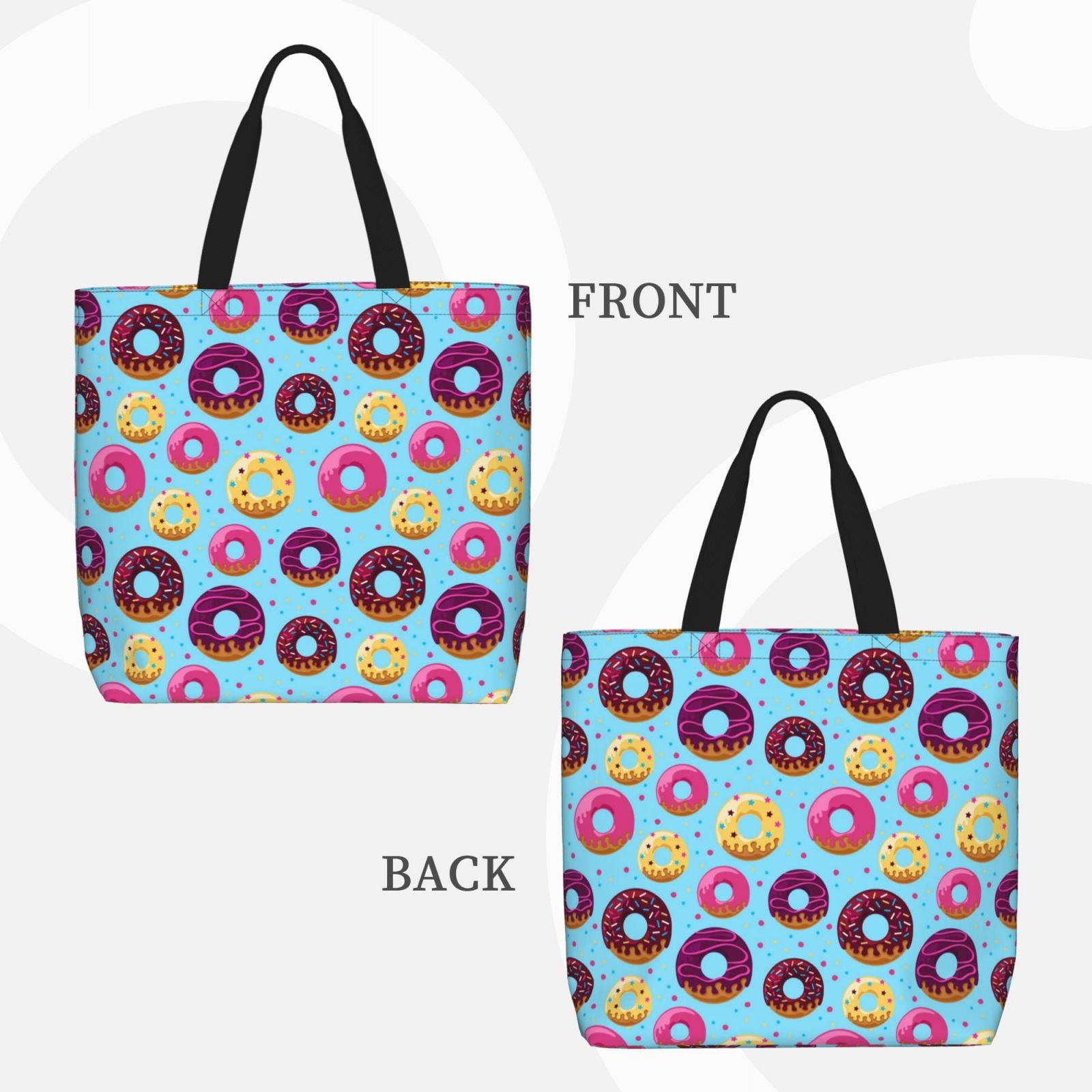 Horeoi Donuts for Reinforced Shoulder Tote Bag Scratch-Proof Design ...