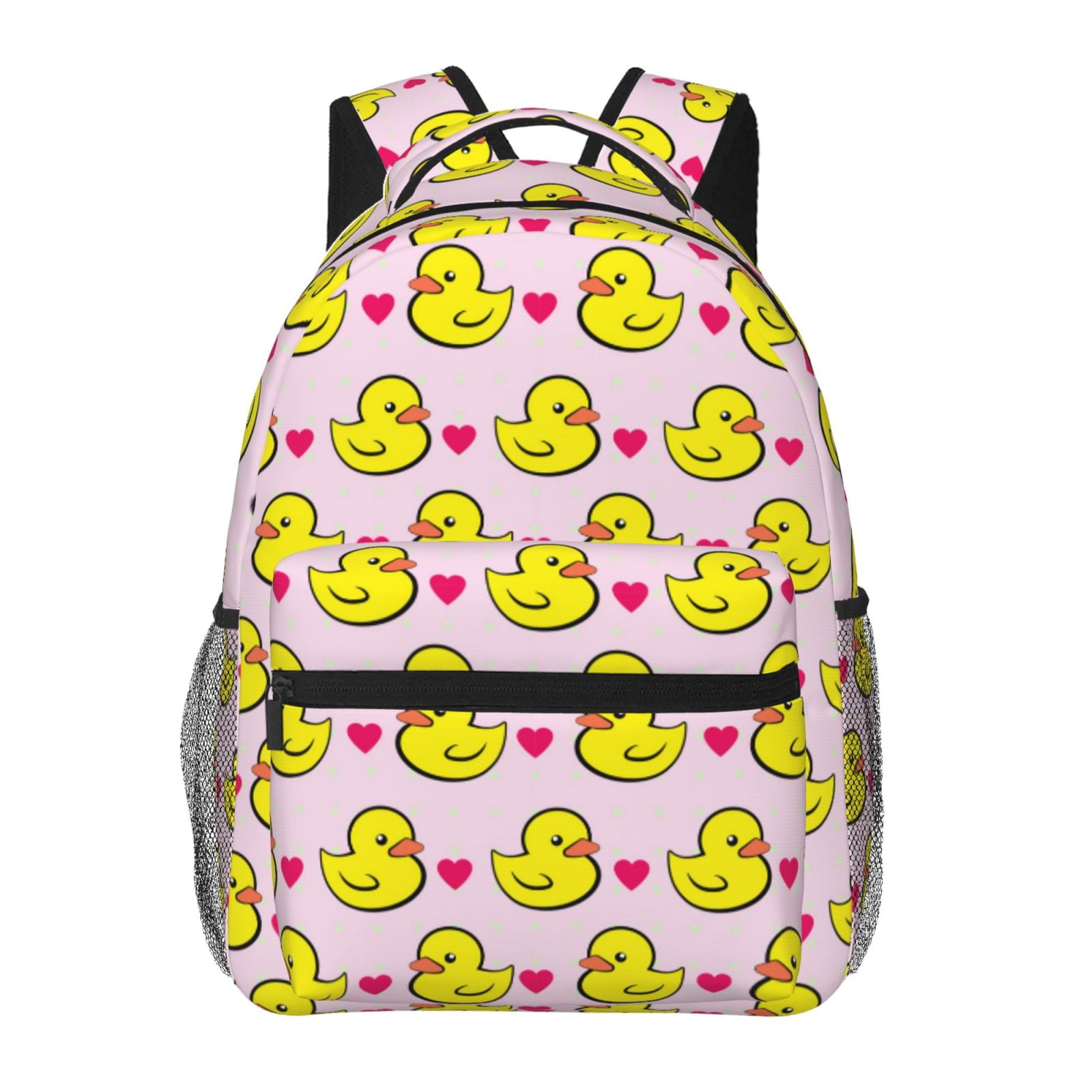 Horeoi Ducks And Pink Heart Print Eco-Friendly Lightweight Student ...